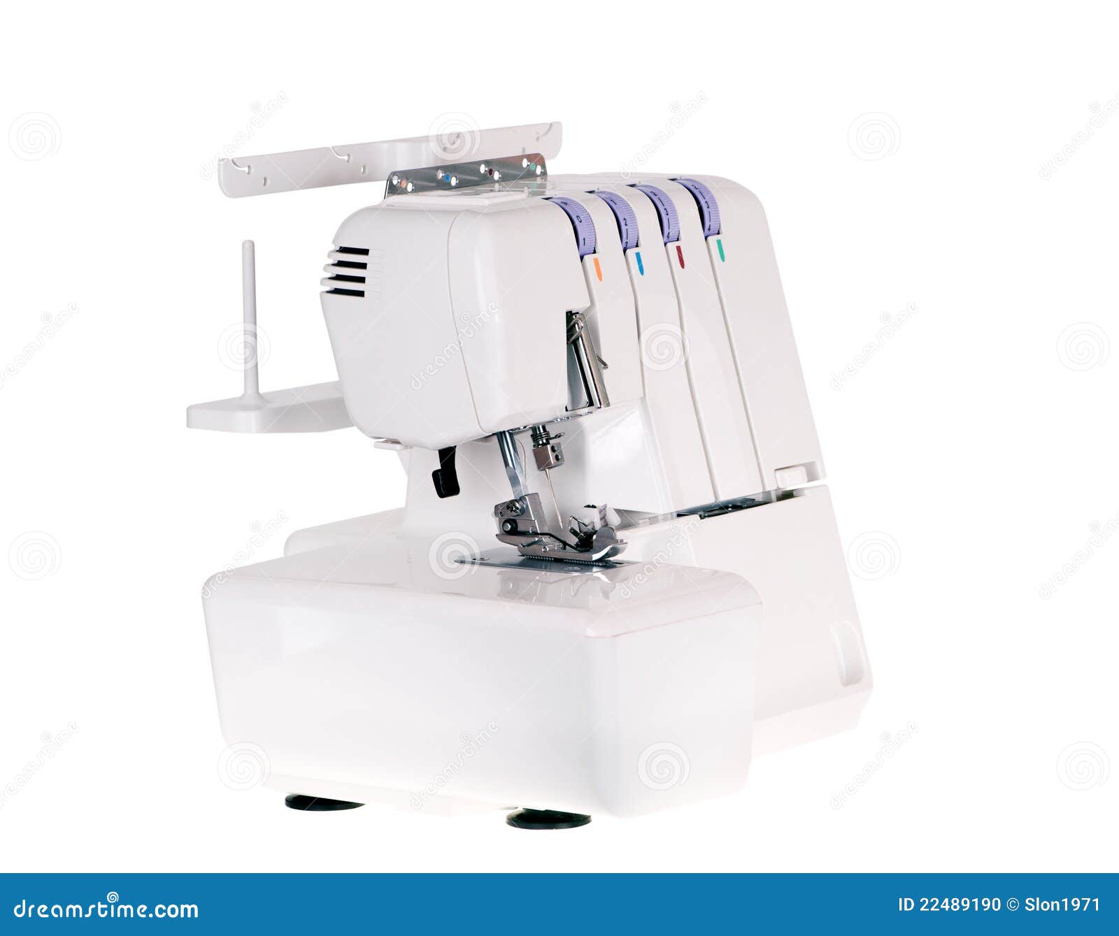 Overlock stock photo. Image of machine, spool, overlock - 22489190