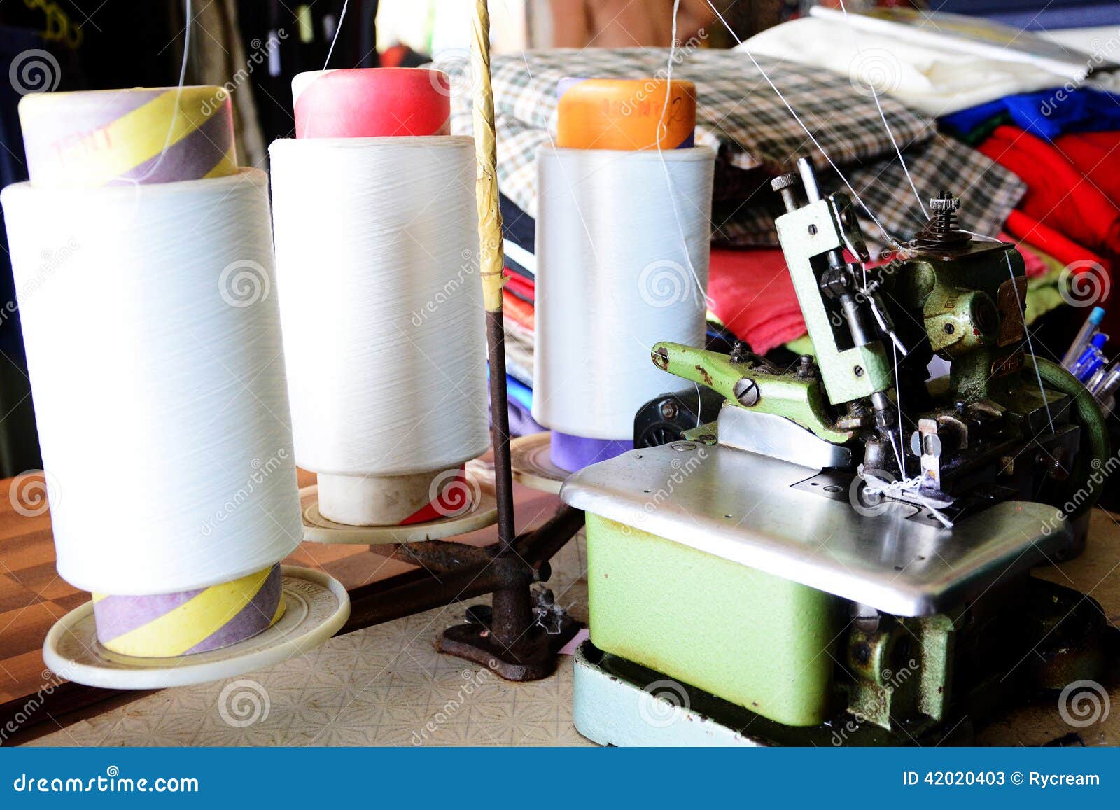 Overlock machine stock image. Image of model, suit, thanh - 42020403