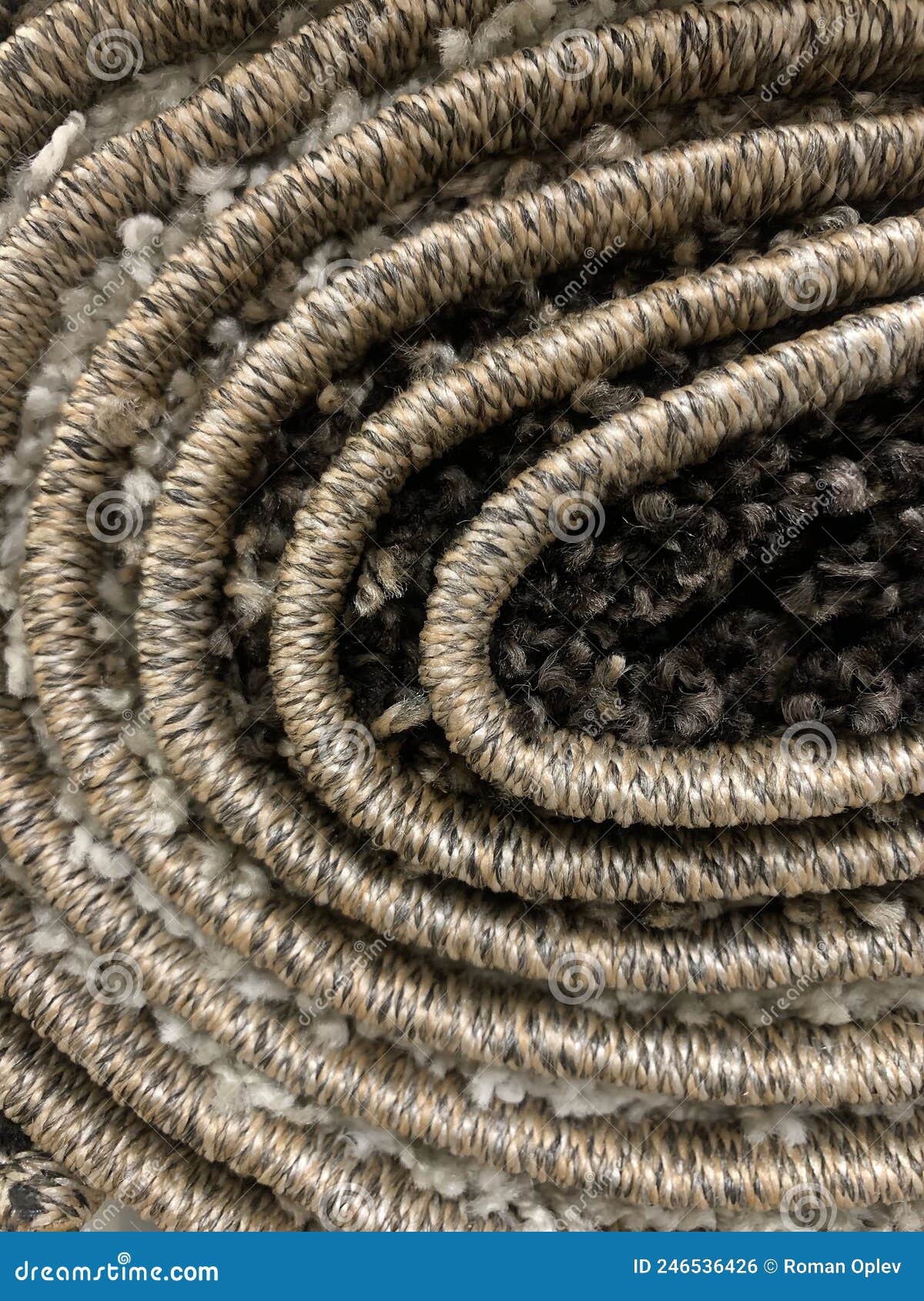 Overlock Stitch on the Edge of the Fabric and Wool Product Stock Photo ...