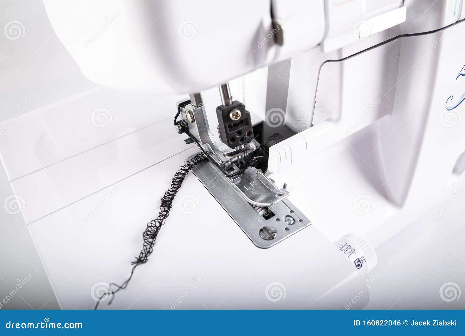 Overlock Stitch. Overlock for Sewing Fabric. Tailoring Stock Photo ...