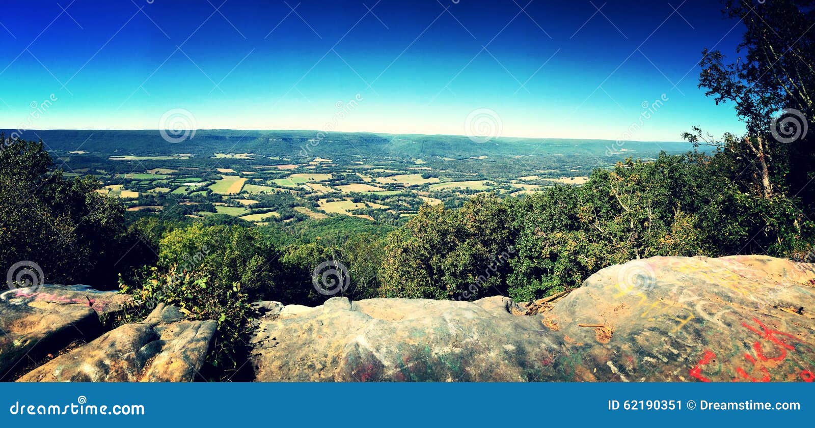 Overlook at the Bluff stock image. Image of scenery, bluff - 62190351