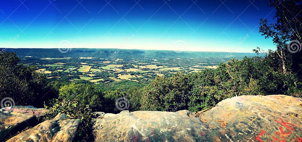 Overlook at the Bluff stock image. Image of scenery, bluff - 62190351