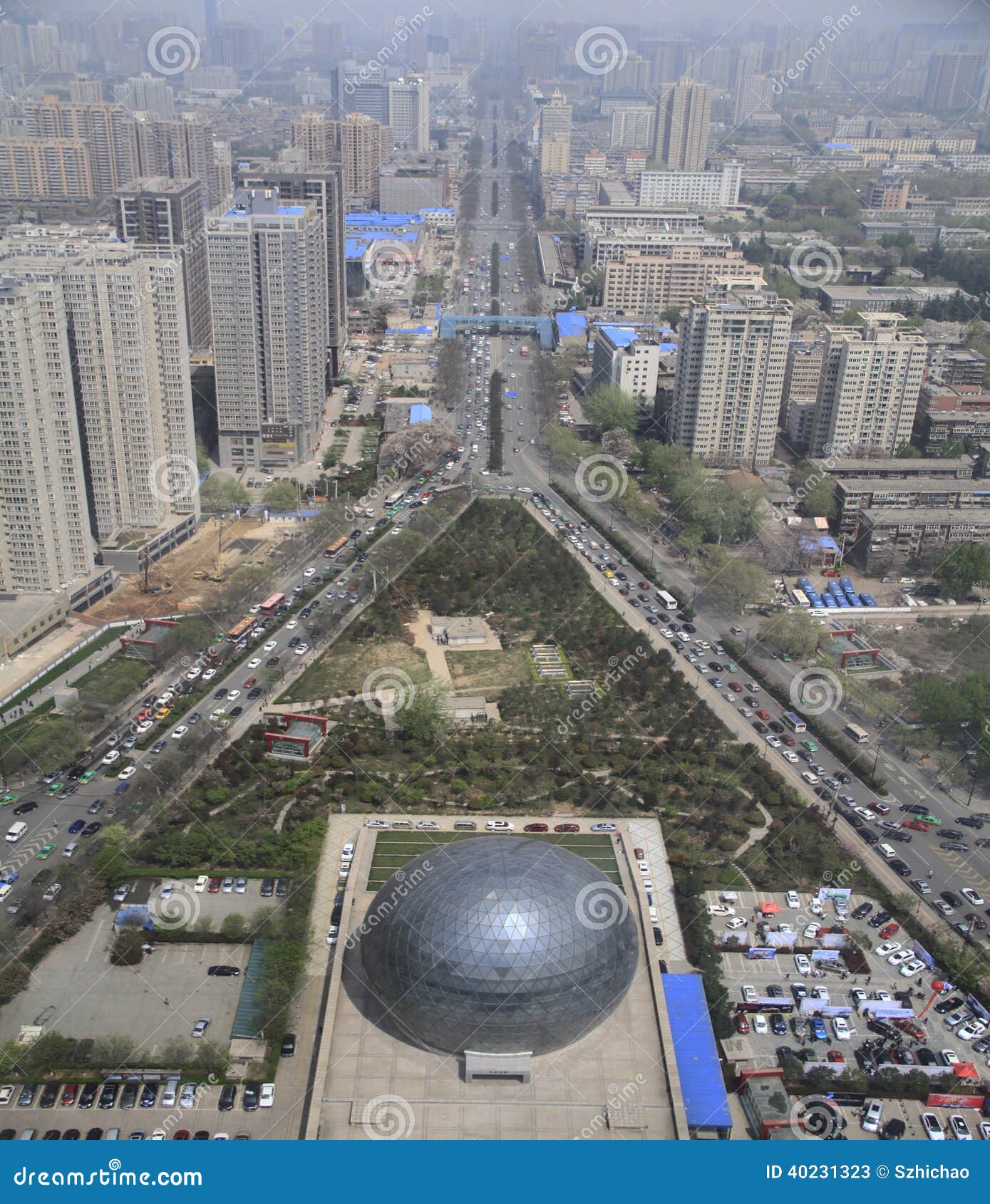 The overlook of the city editorial stock photo. Image of overlook ...