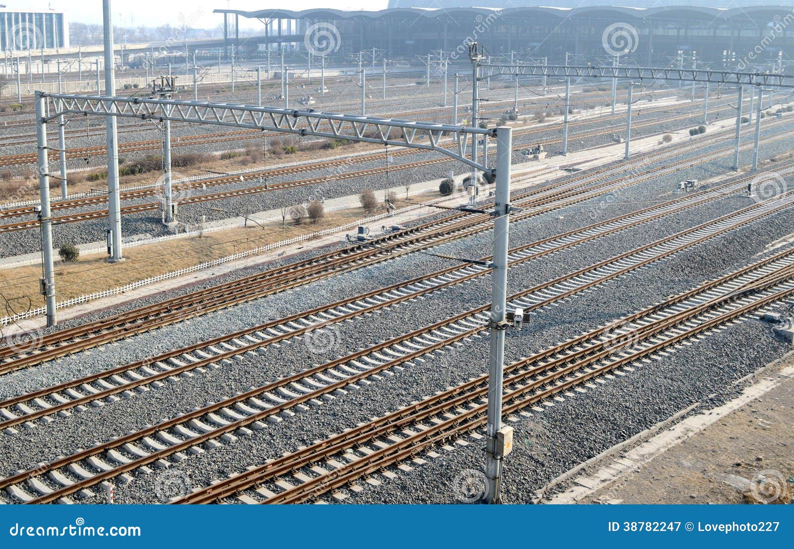 Overlook the railway rails stock image. Image of trip - 38782247