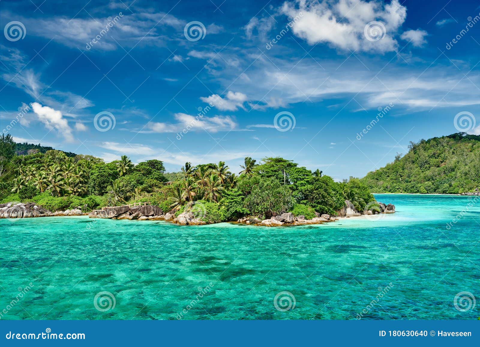 Overlook of Seychelles Landscape, Mahe Island Stock Photo - Image of ...
