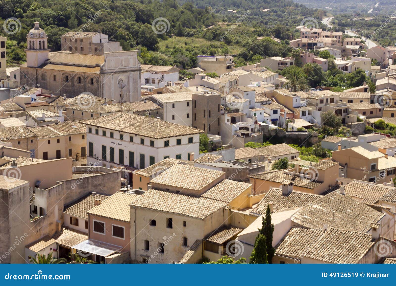 Overlook the Town of Capdepera on Majorca Stock Image - Image of ...