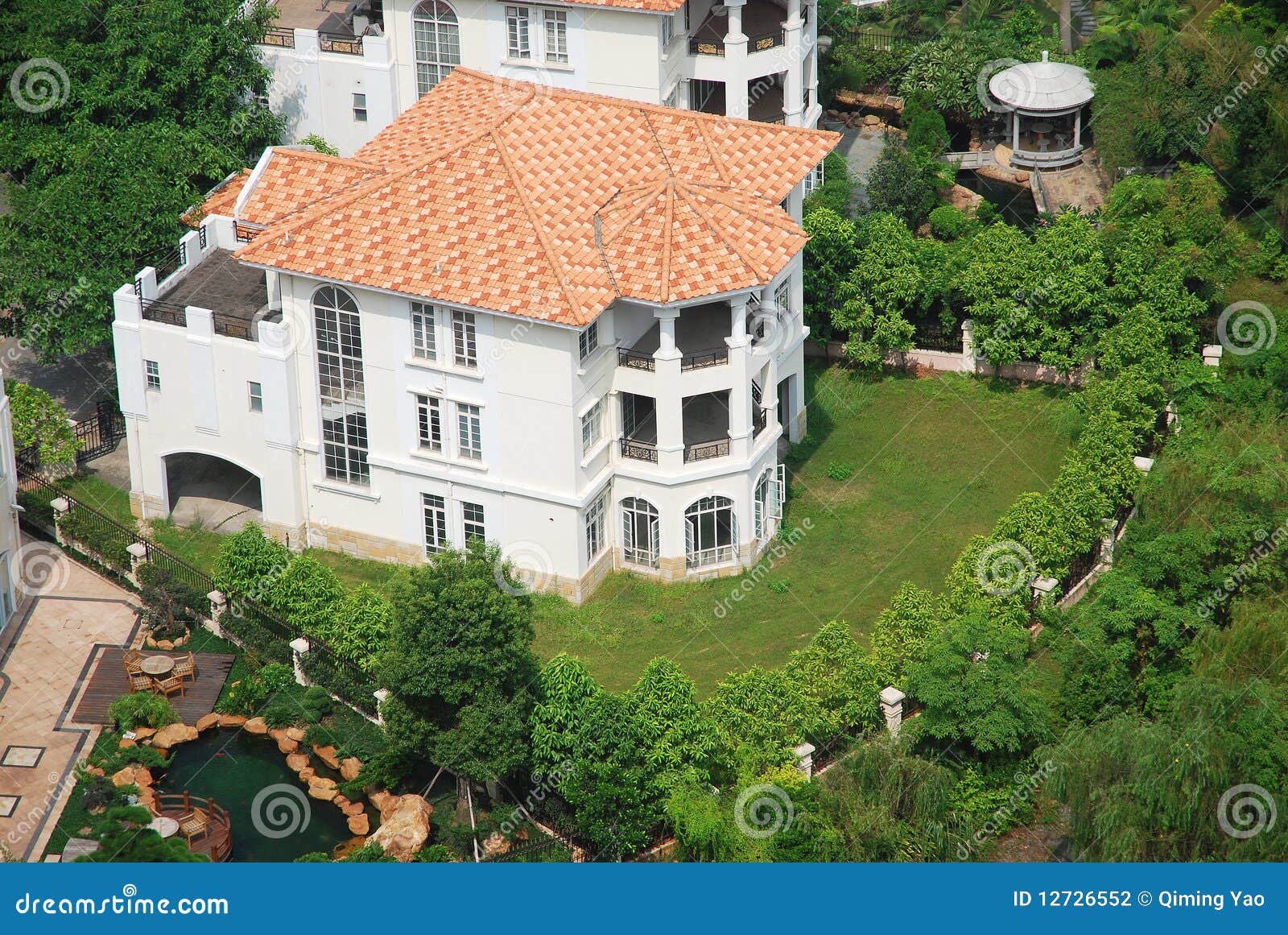 Overlook the villa stock photo. Image of exterior, relax - 12726552