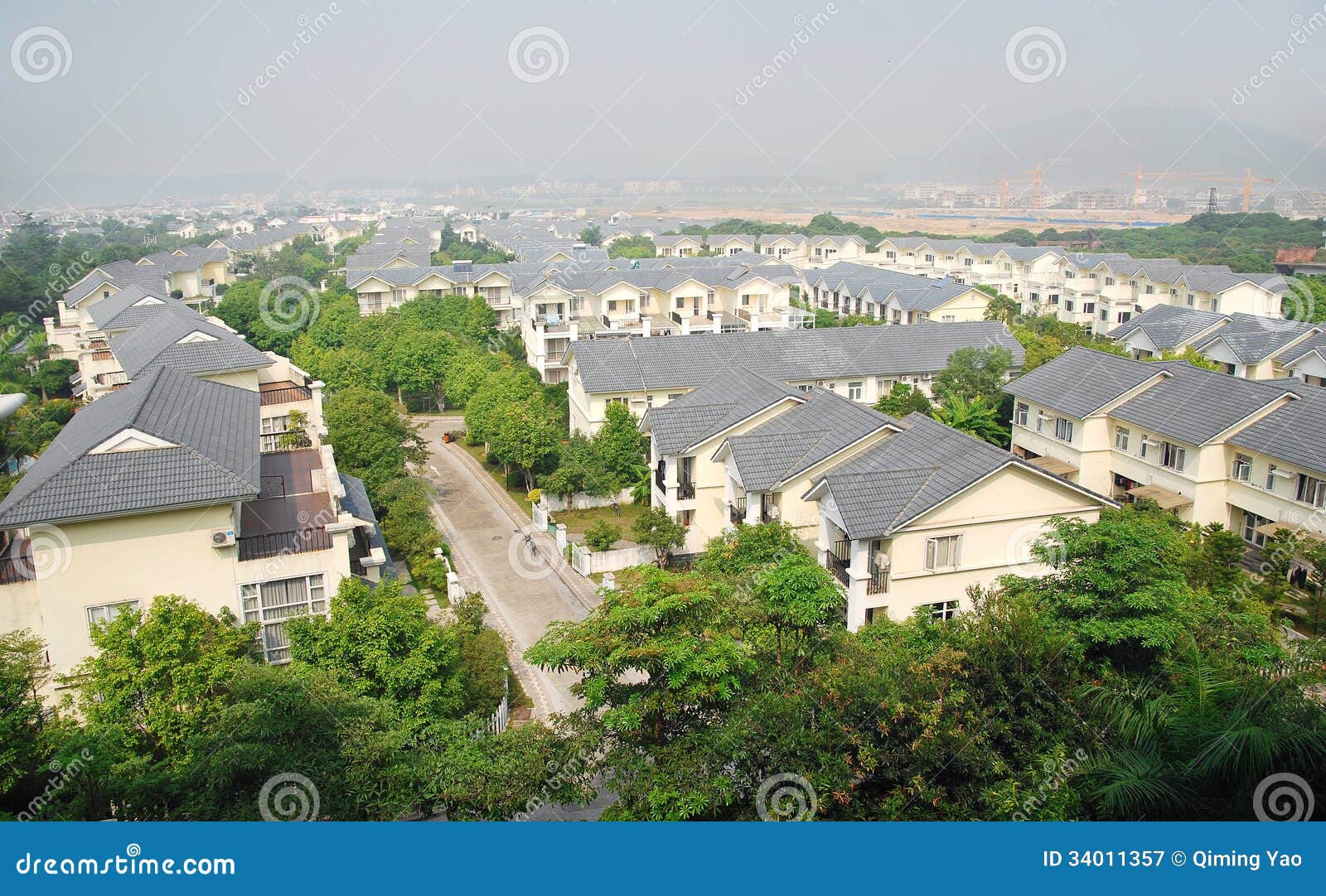 Overlook the villa stock image. Image of white, outdoor - 34011357