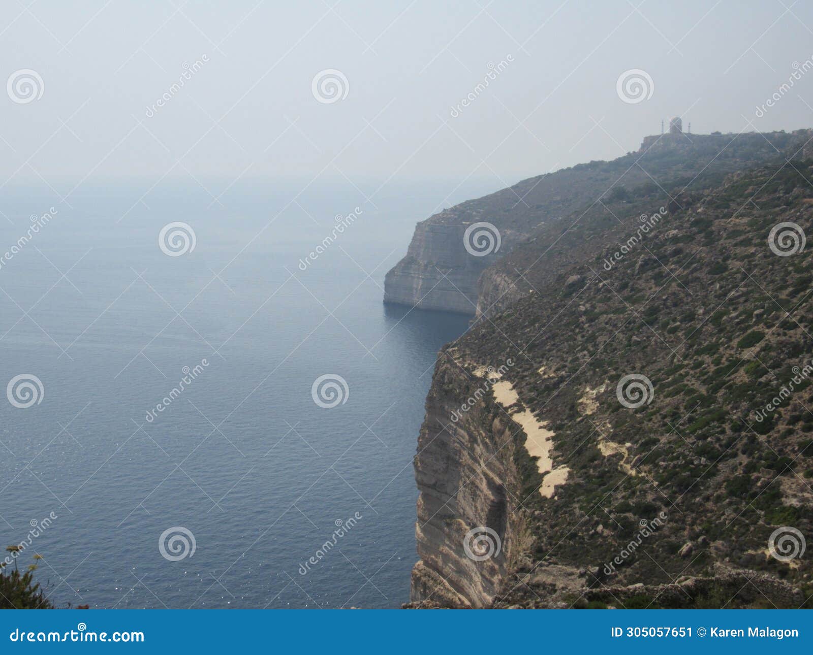 Seaside Escarpment: Dingli Cliffs Beauty Stock Image - Image of terrain ...