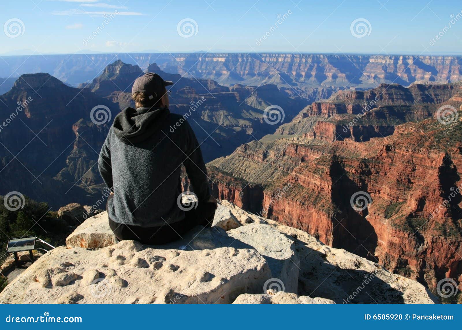Overlooking canyon stock photo. Image of overlook, angel - 6505920