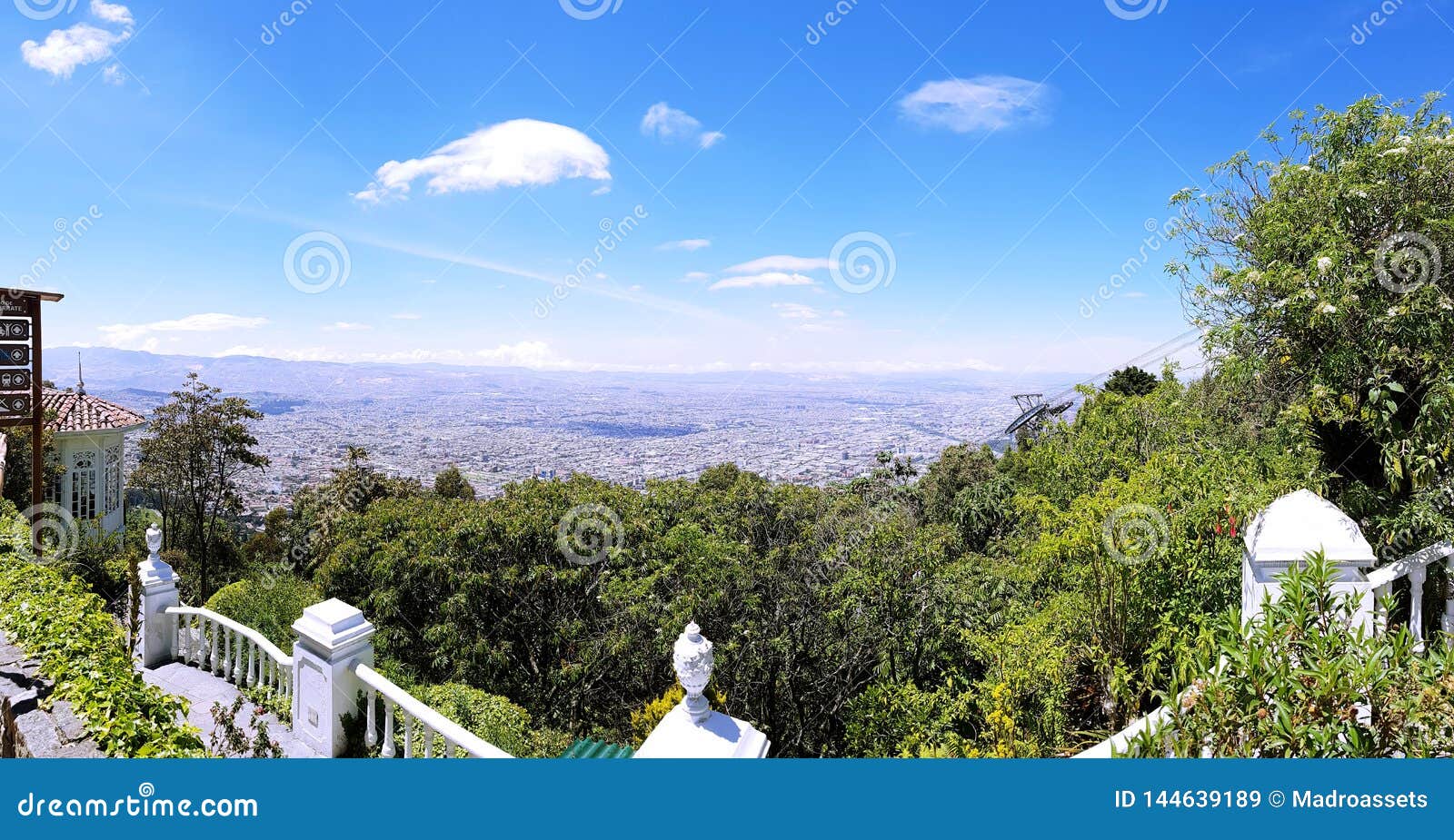 Overlooking the Colombian Landscape Stock Image - Image of point ...