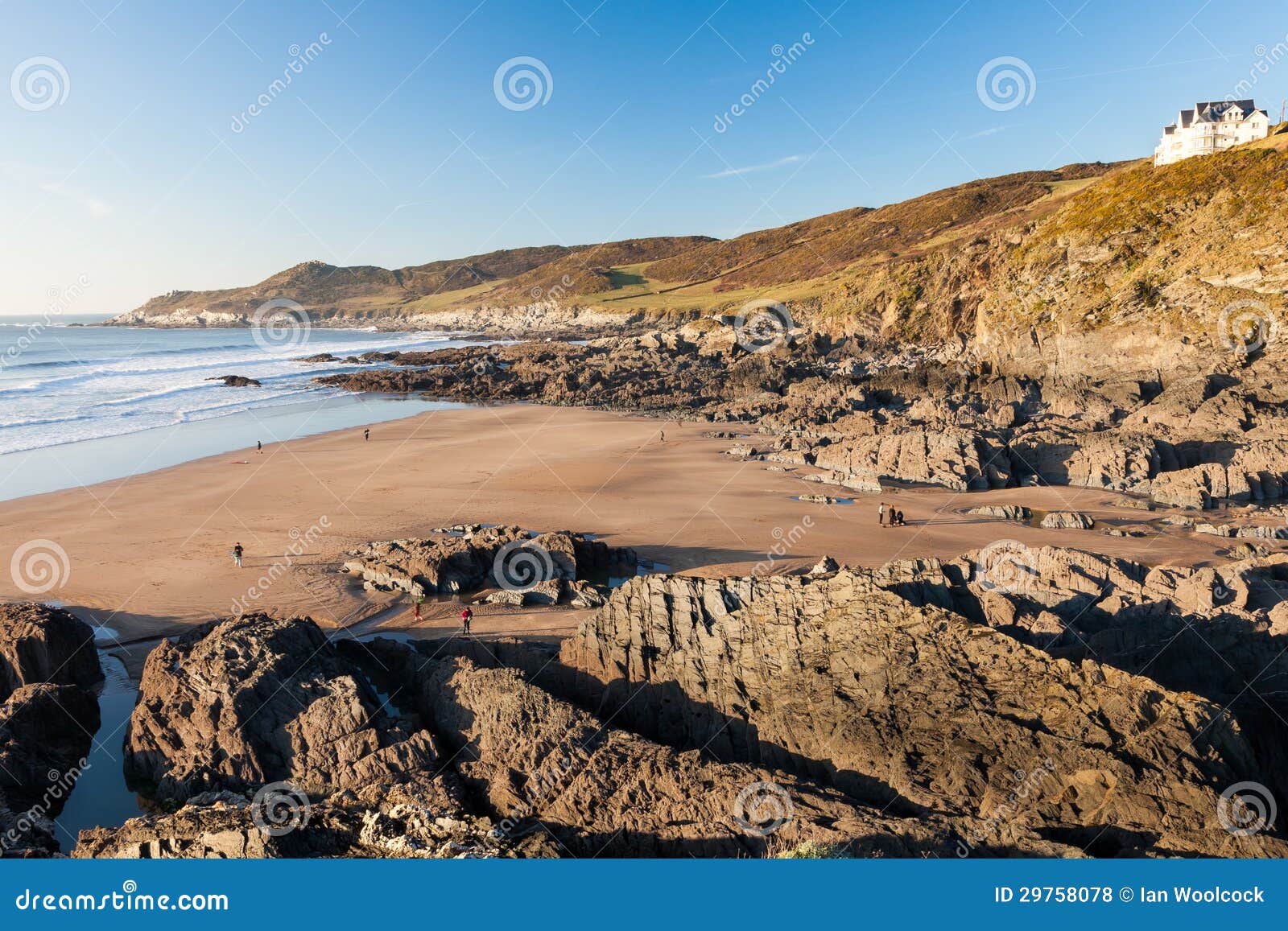 Combesgate Beach Devon stock photo. Image of outdoors - 29758078