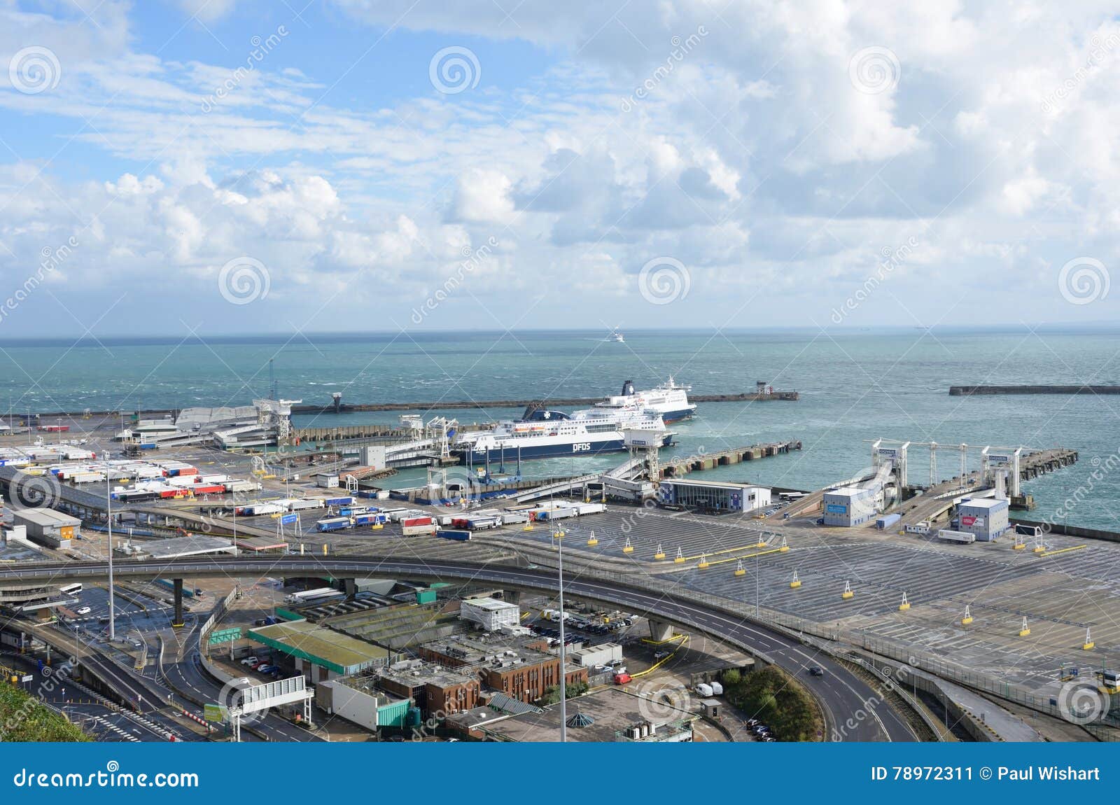 Overlooking Dover Harbour from Castle Editorial Photo - Image of kent ...
