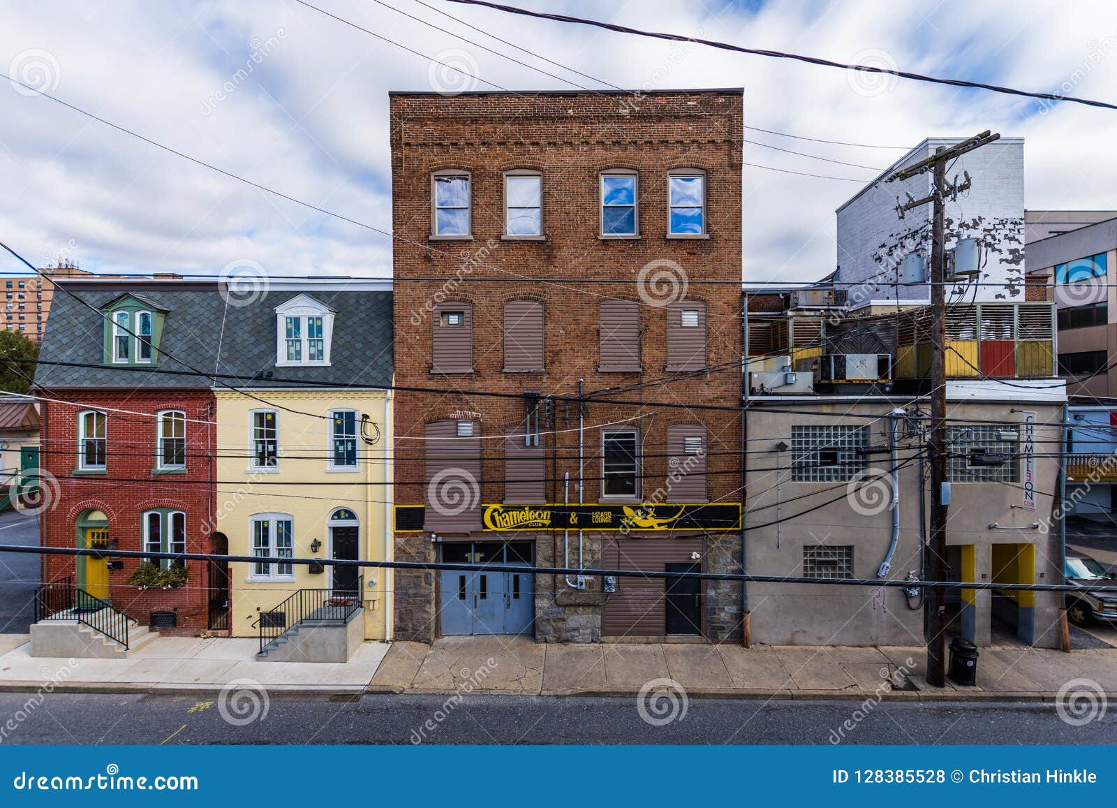 Overlooking Downtown Lancaster, Pennsylvania from Above Stock Photo ...