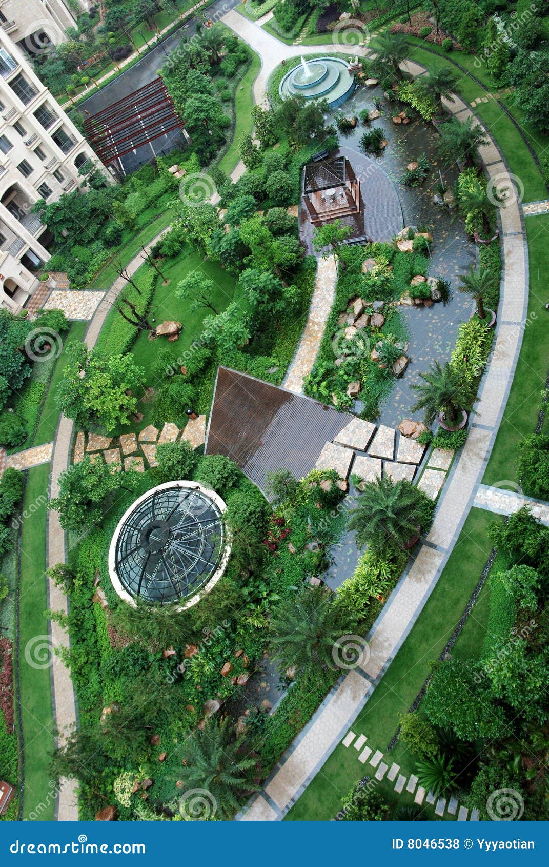 Overlooking Garden stock photo. Image of plants, garden - 8046538
