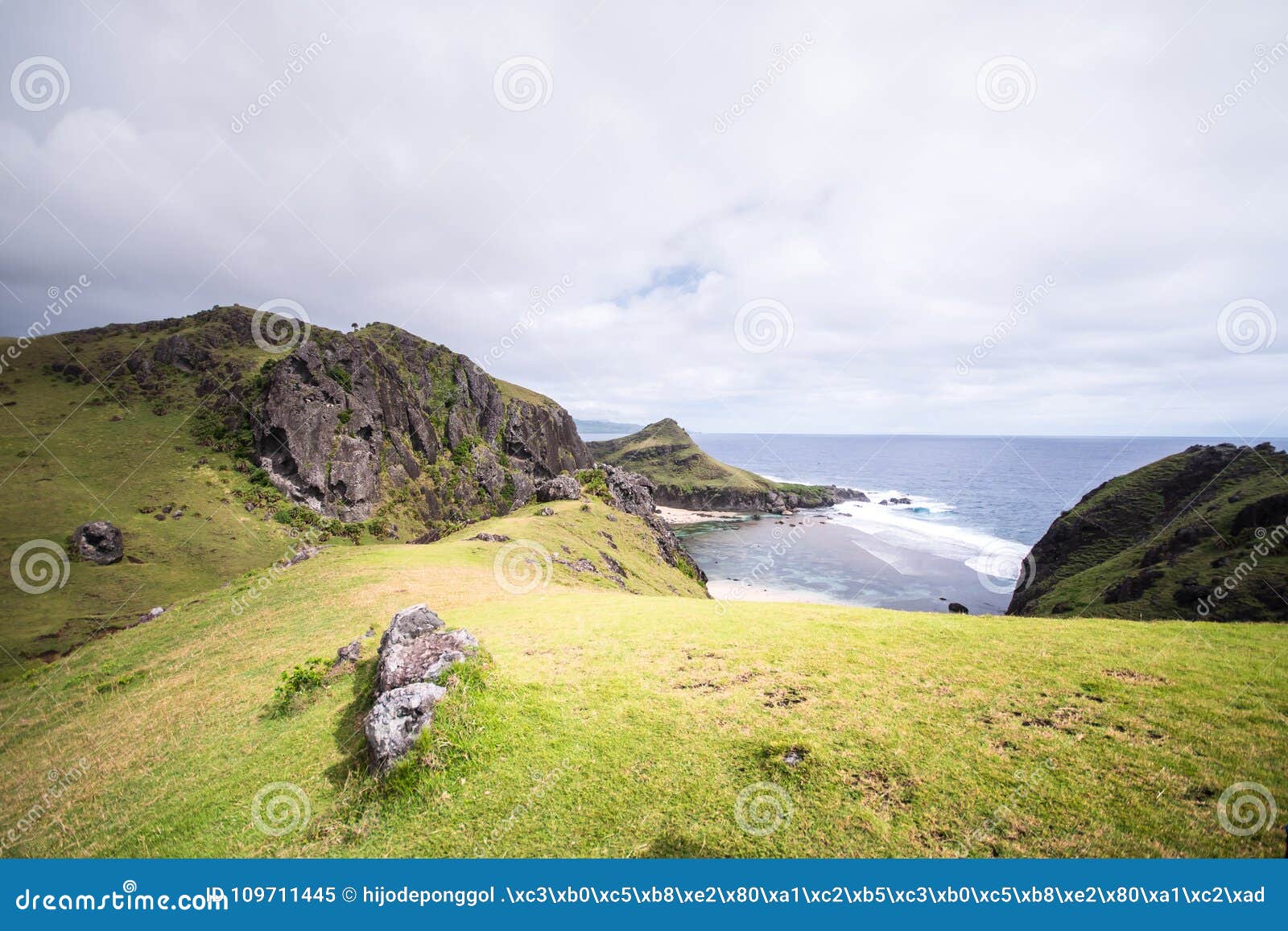 Overlooking Hills of Batanes, Philippines Stock Image - Image of ...