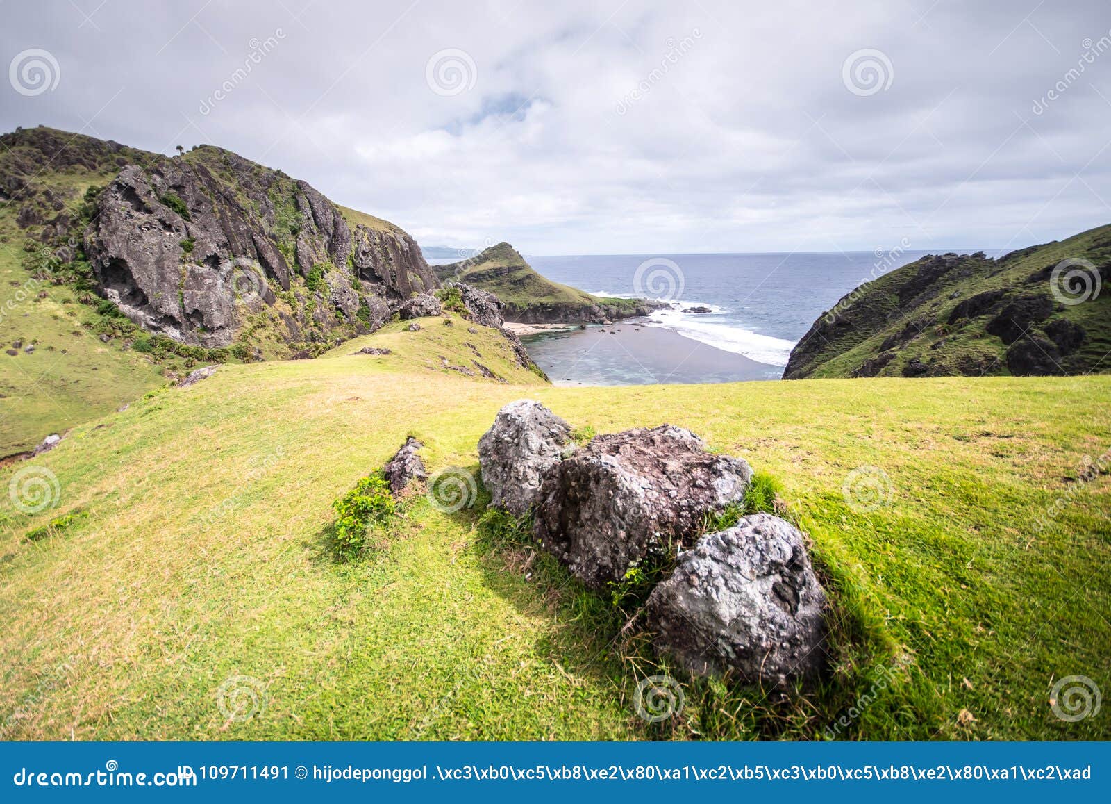 Overlooking Hills of Batanes, Philippines Stock Image - Image of ...