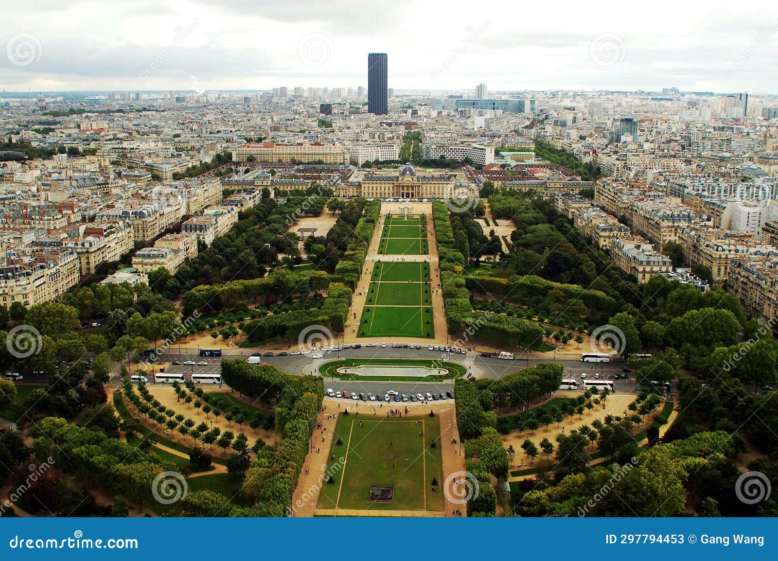 Overlooking Paris stock image. Image of outdoor, paris - 297794453
