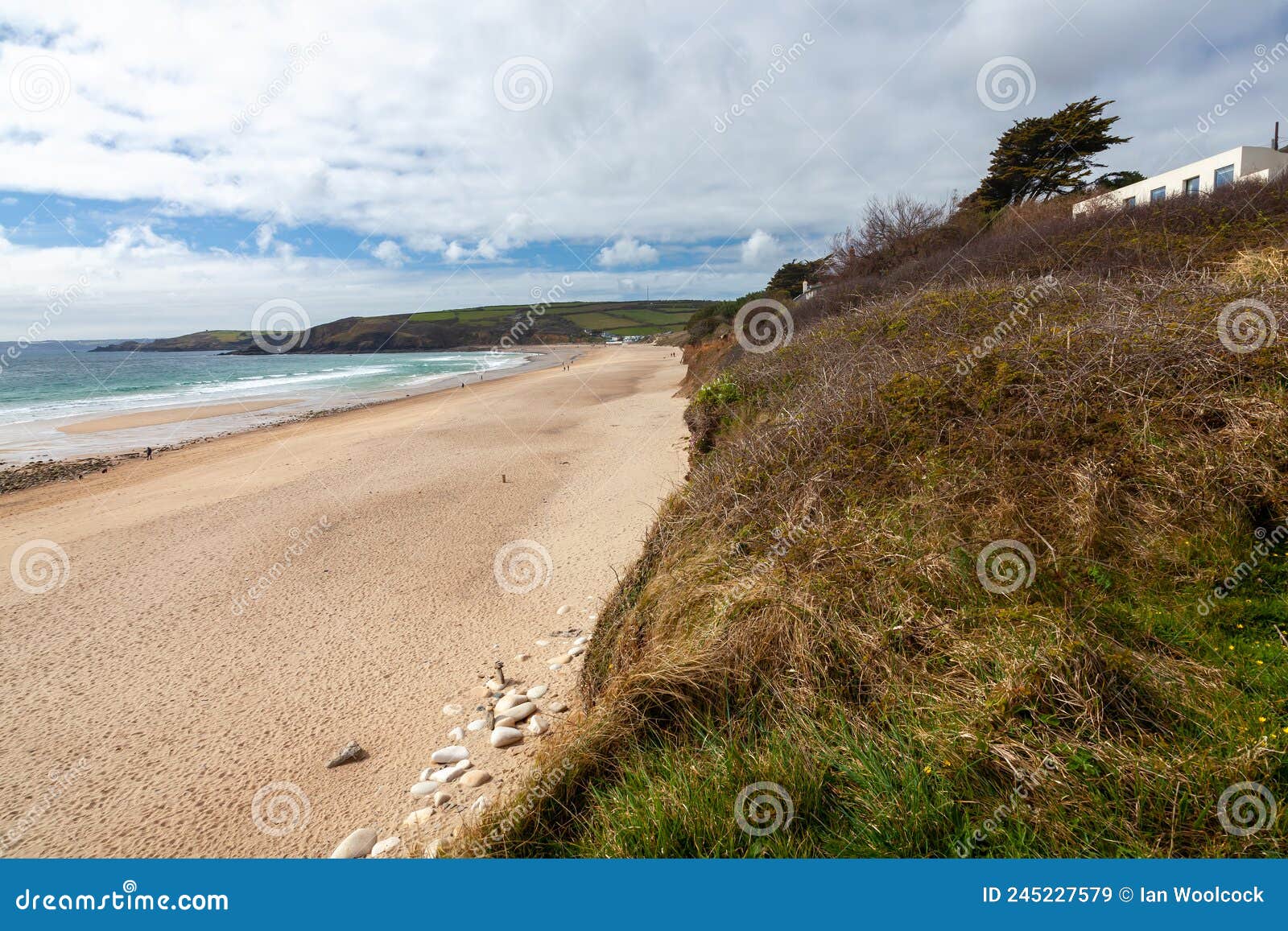Praa Sands Beach Cornwall England Stock Image - Image of inspirational ...