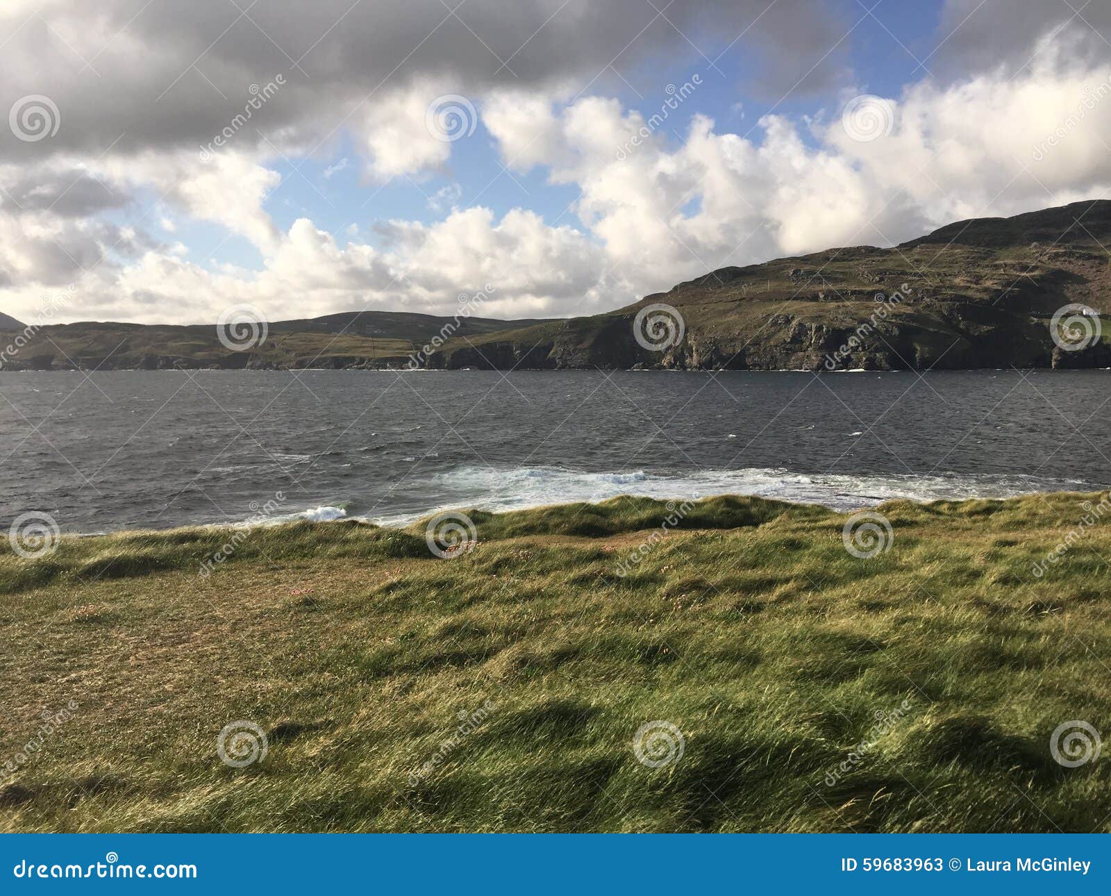Overlooking the Sea at Muckross Head Stock Image - Image of cliffs ...