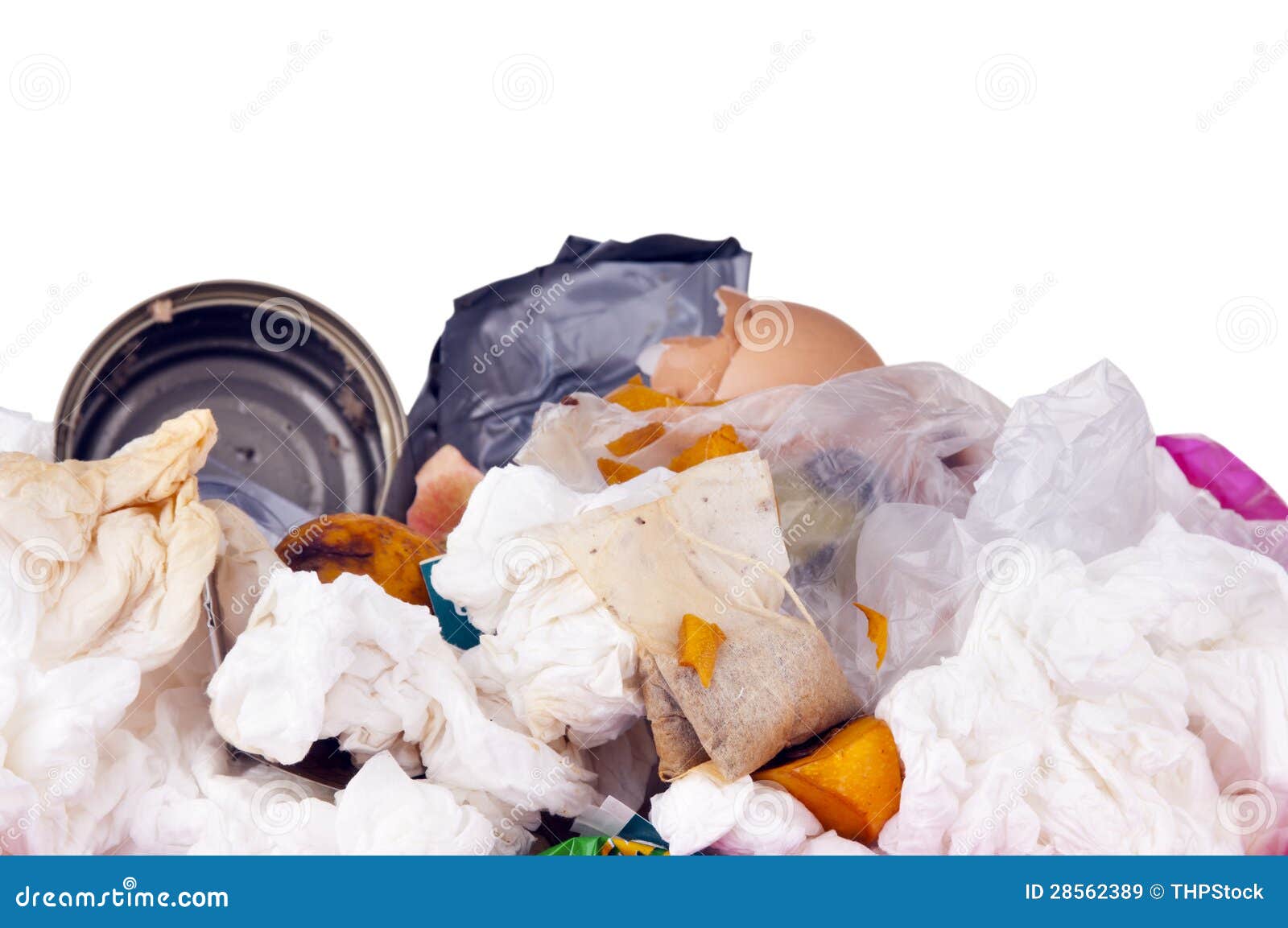 Overlopend Vuilnis stock afbeelding. Image of bakken - 28562389