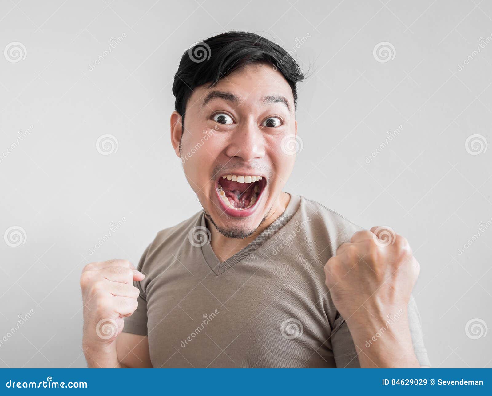 Overly Shock and Surprise Face of Man. Stock Image - Image of astound ...