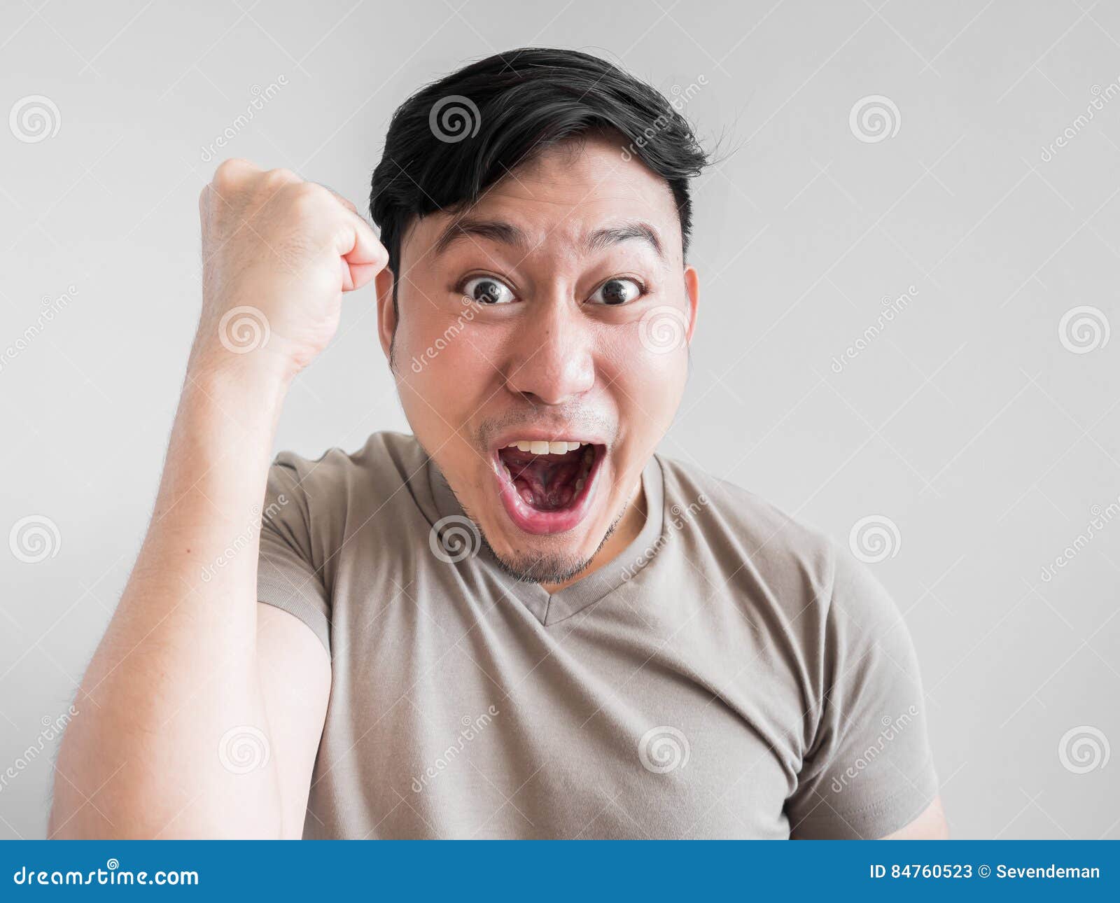 Overly Shock and Surprise Face of Man. Stock Image - Image of ...