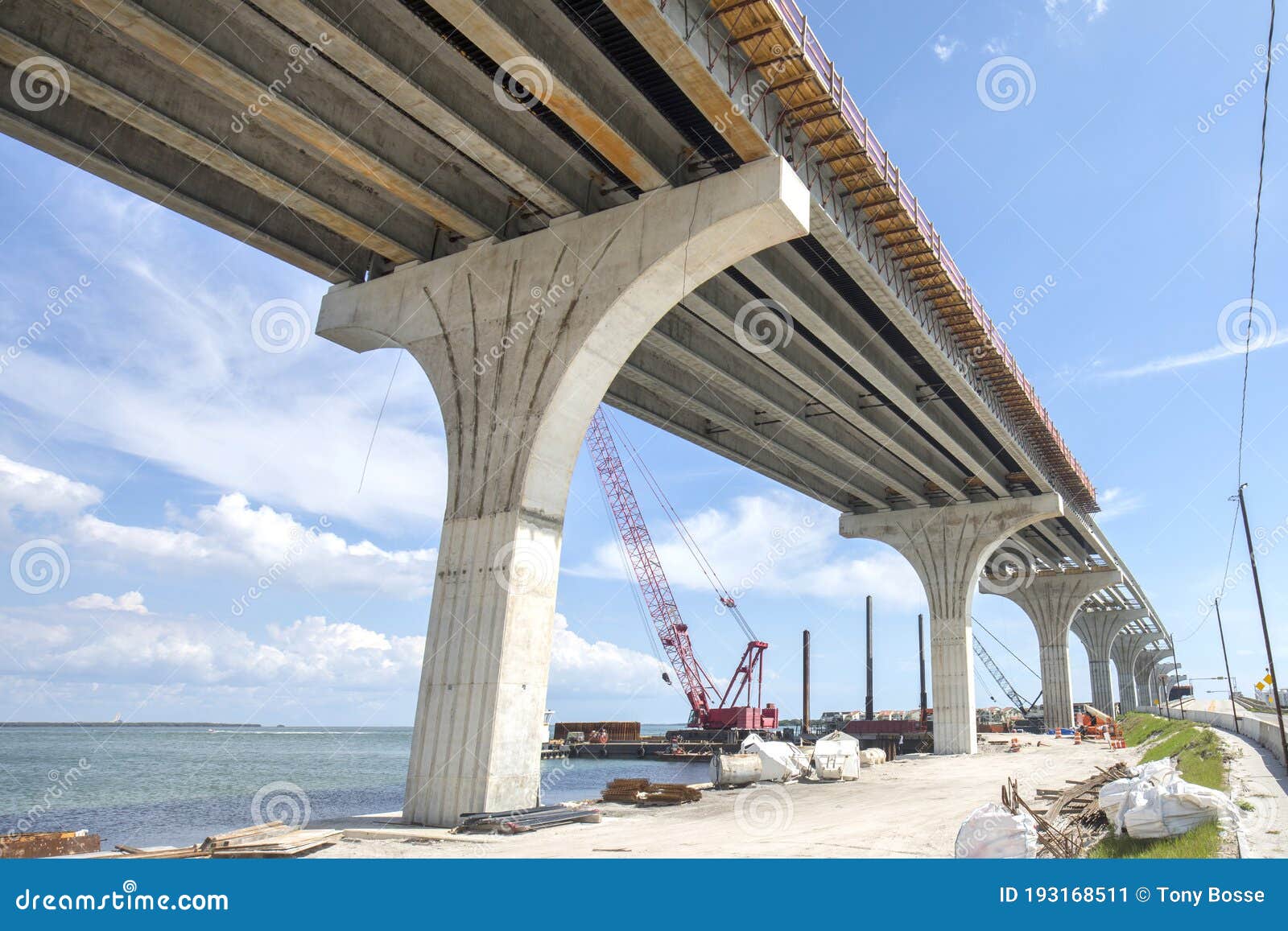 Overpass, Bridge Under New Construction Stock Image - Image of travel ...