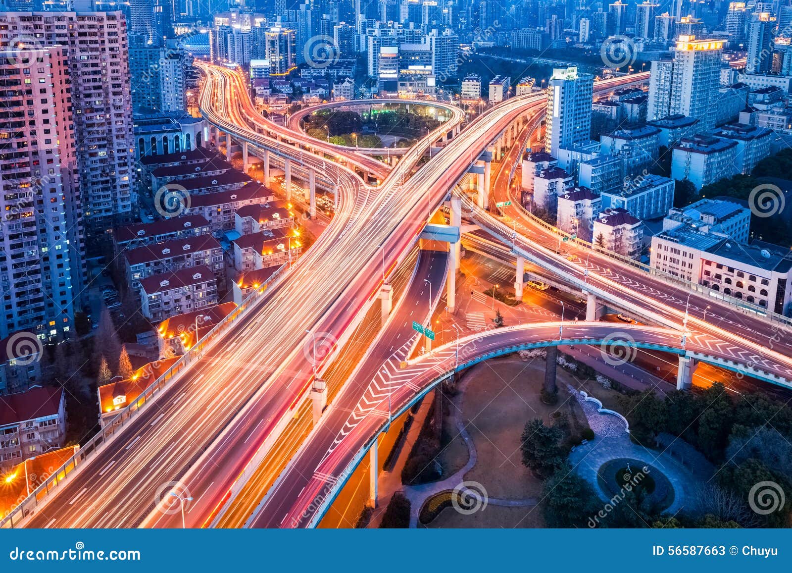Overpass closeup at night stock image. Image of speed - 56587663