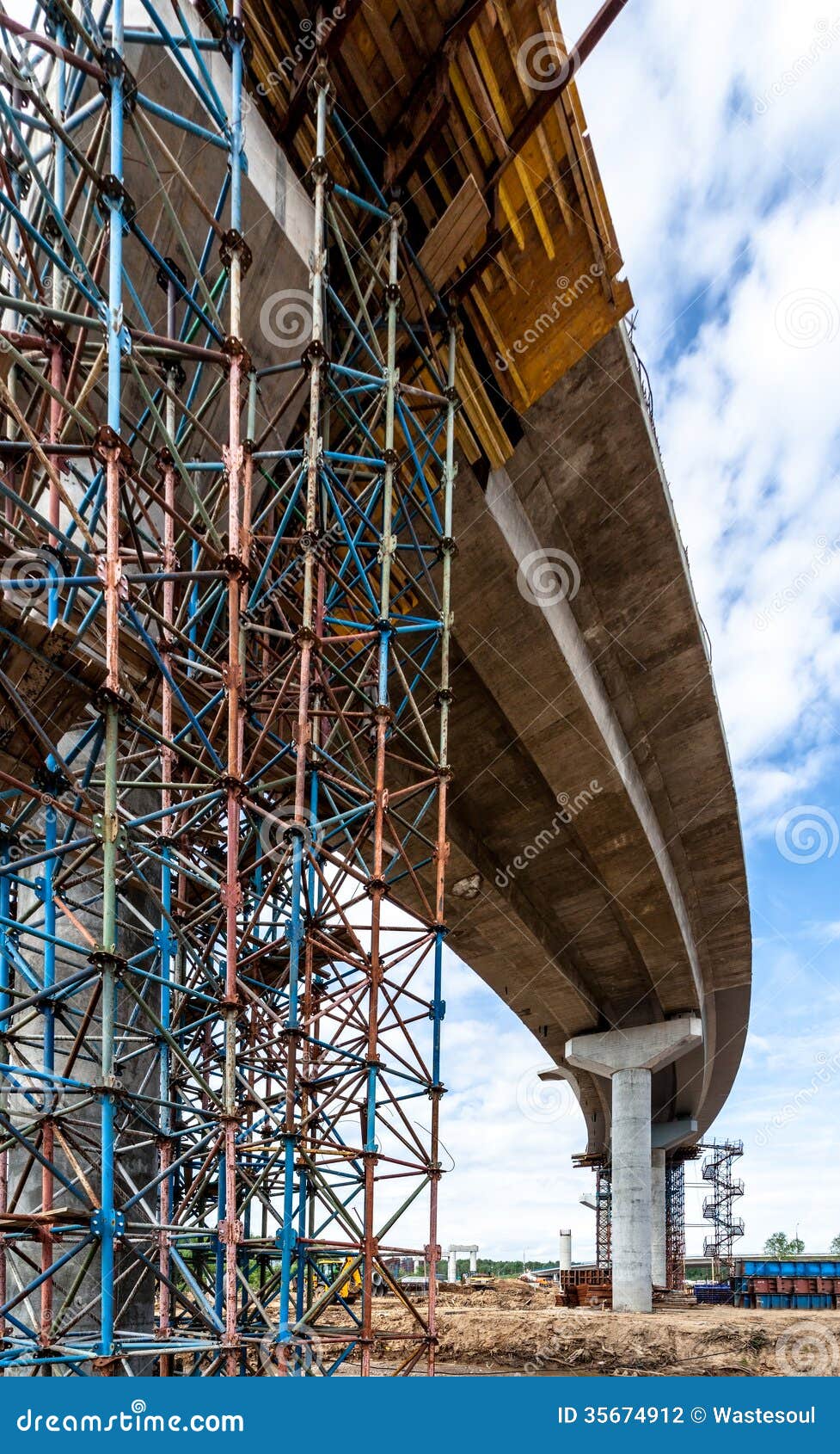 Overpass construction stock photo. Image of equipment - 35674912