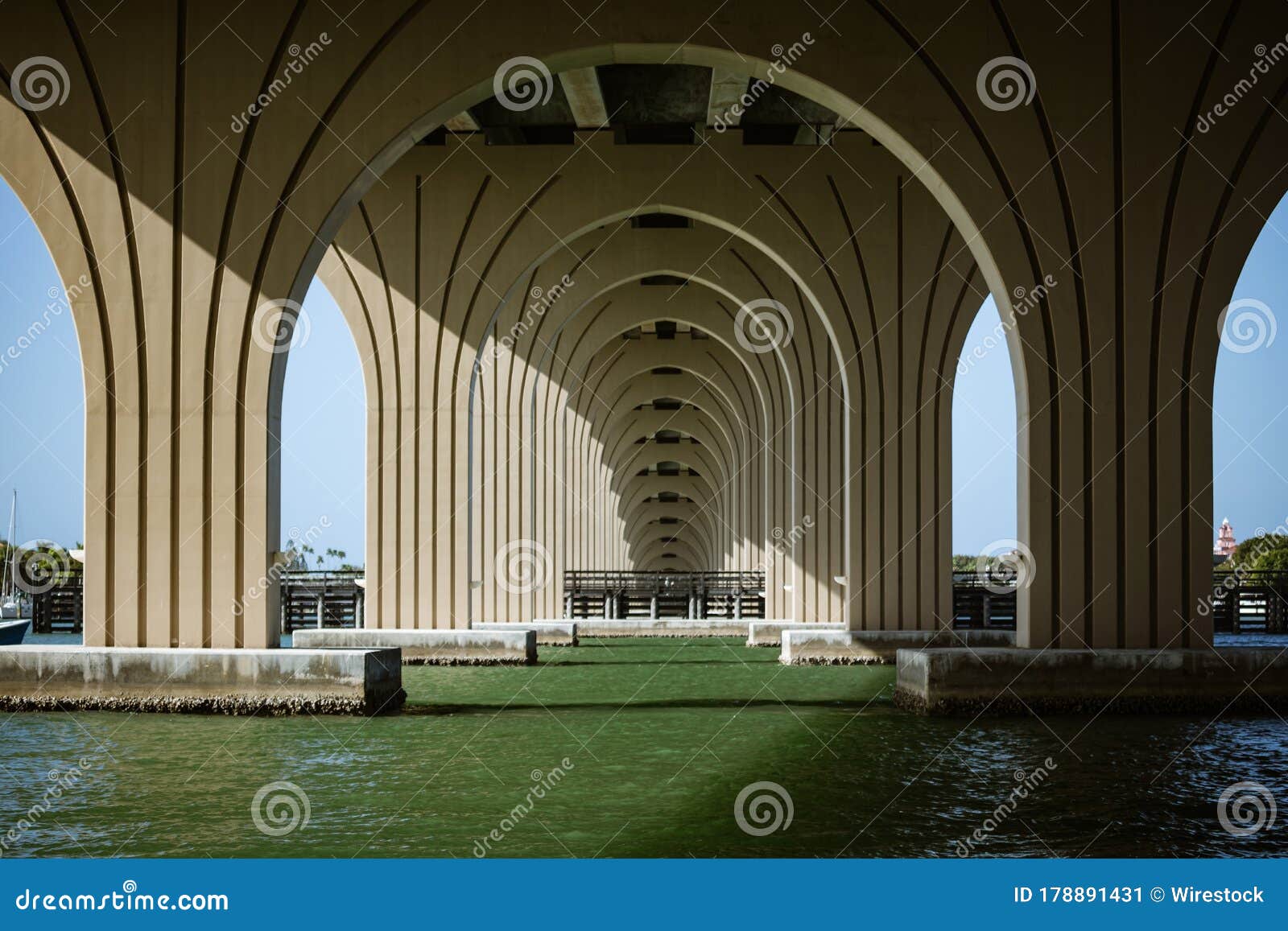 The Overpass that Leads To St Pete Beach, Florida Stock Image - Image ...