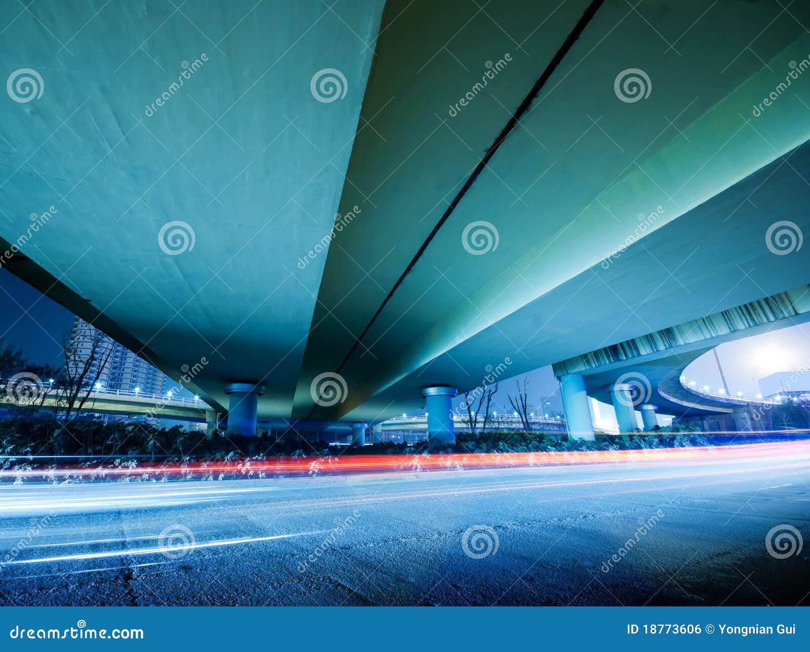 Overpass Night stock photo. Image of high, lighting, night - 18773606