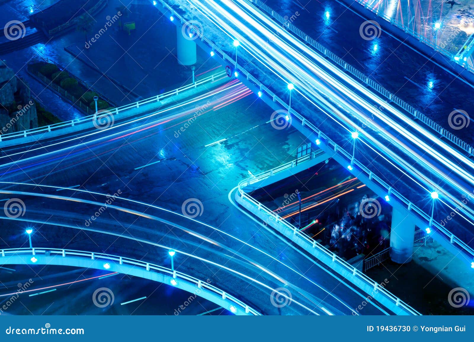 Overpass Night stock photo. Image of highway, technology - 19436730