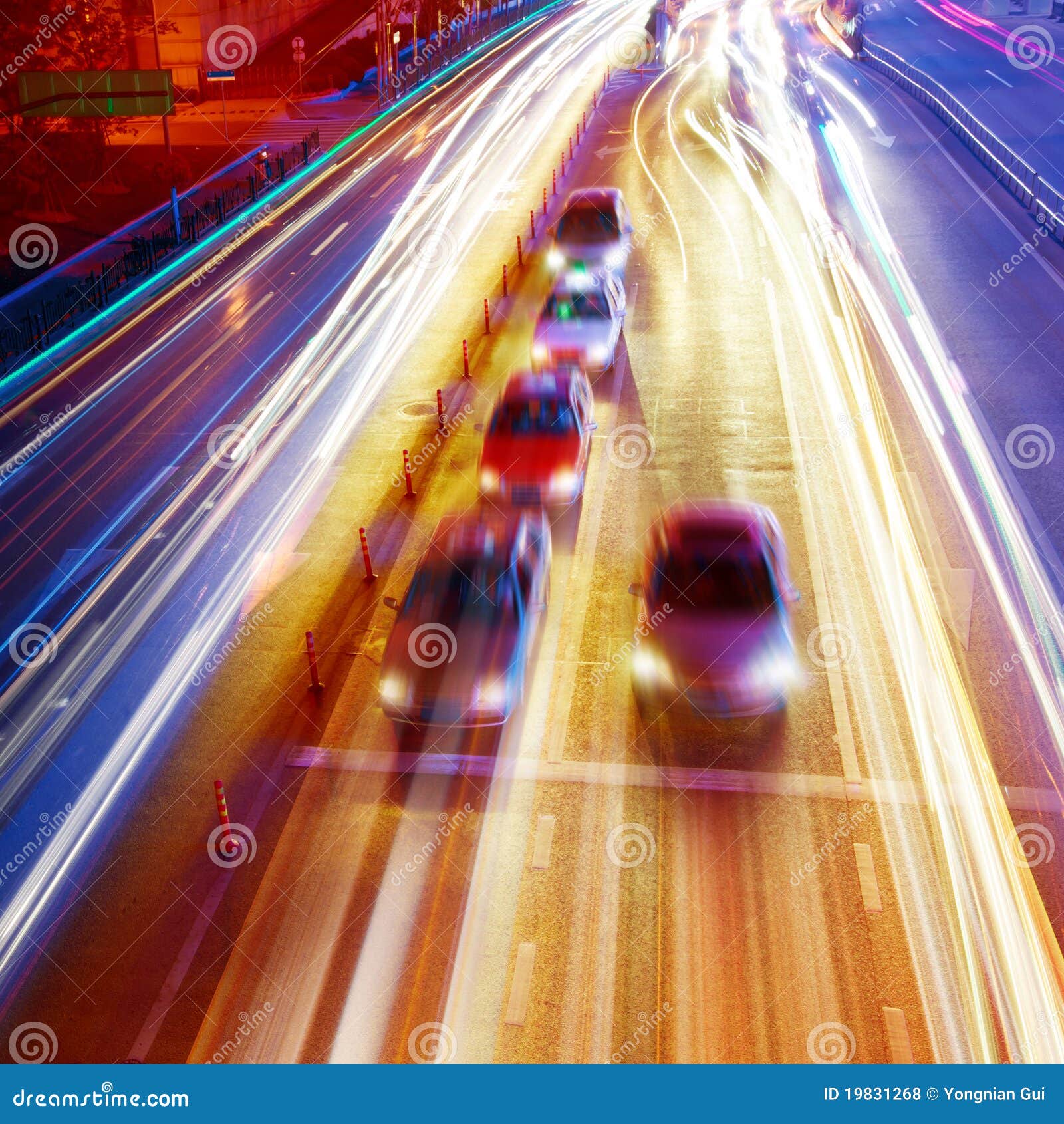 Overpass Night stock photo. Image of lighting, speed - 19831268