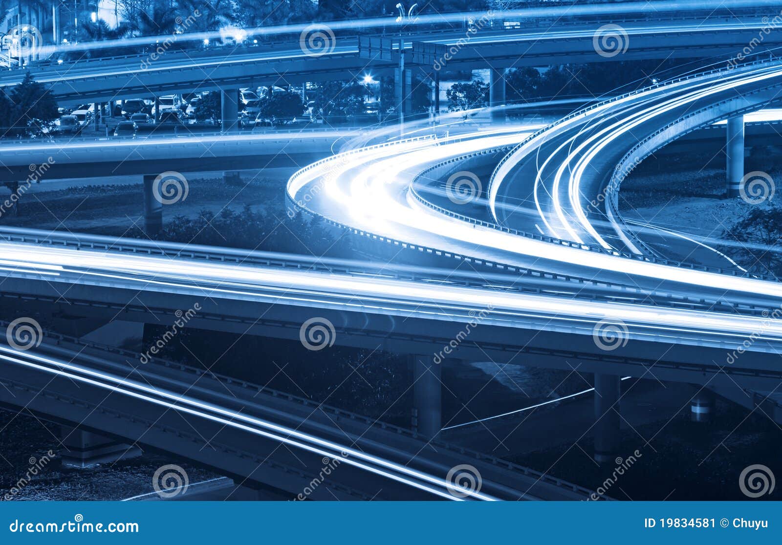 Overpass at night stock image. Image of separation, light - 19834581