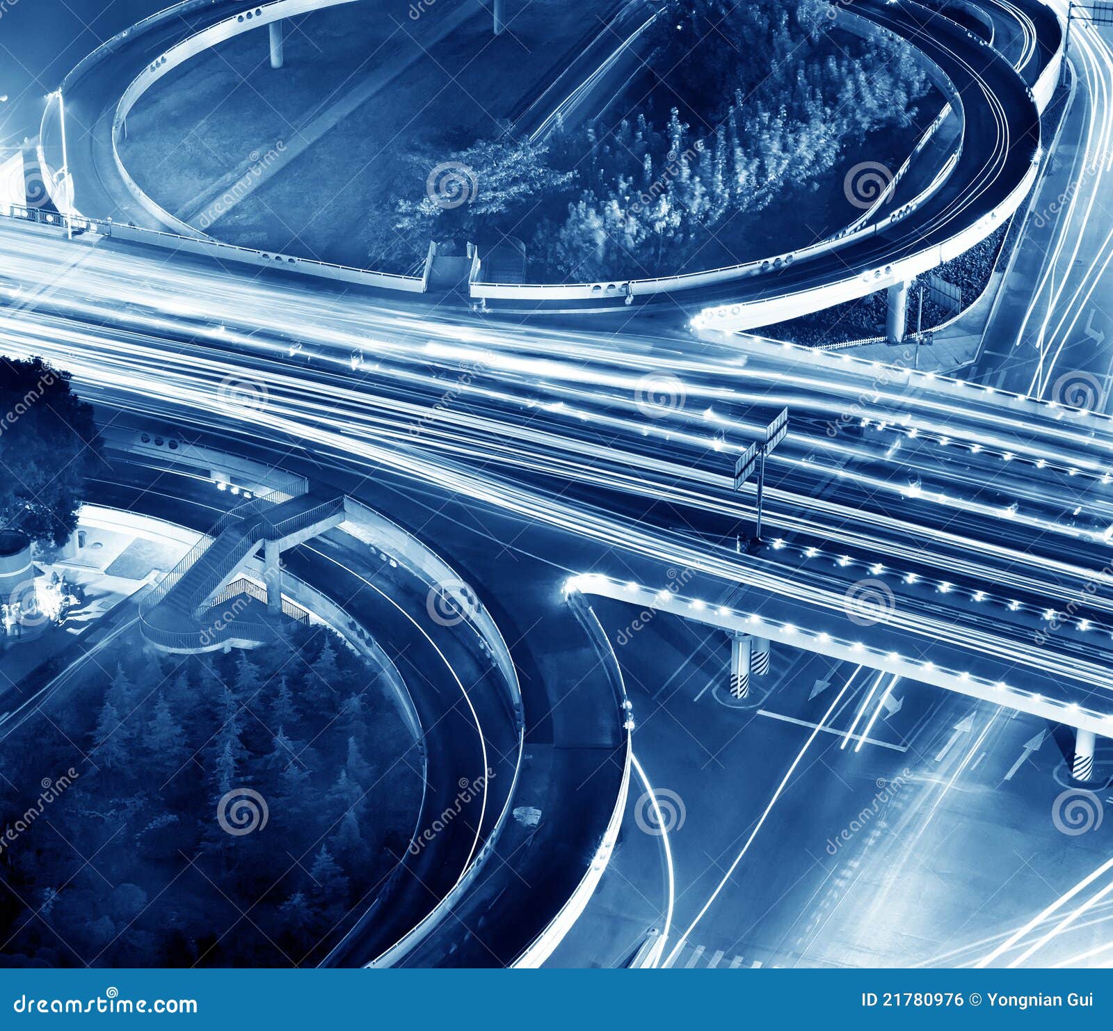 Overpass Night stock photo. Image of cities, overpass - 21780976