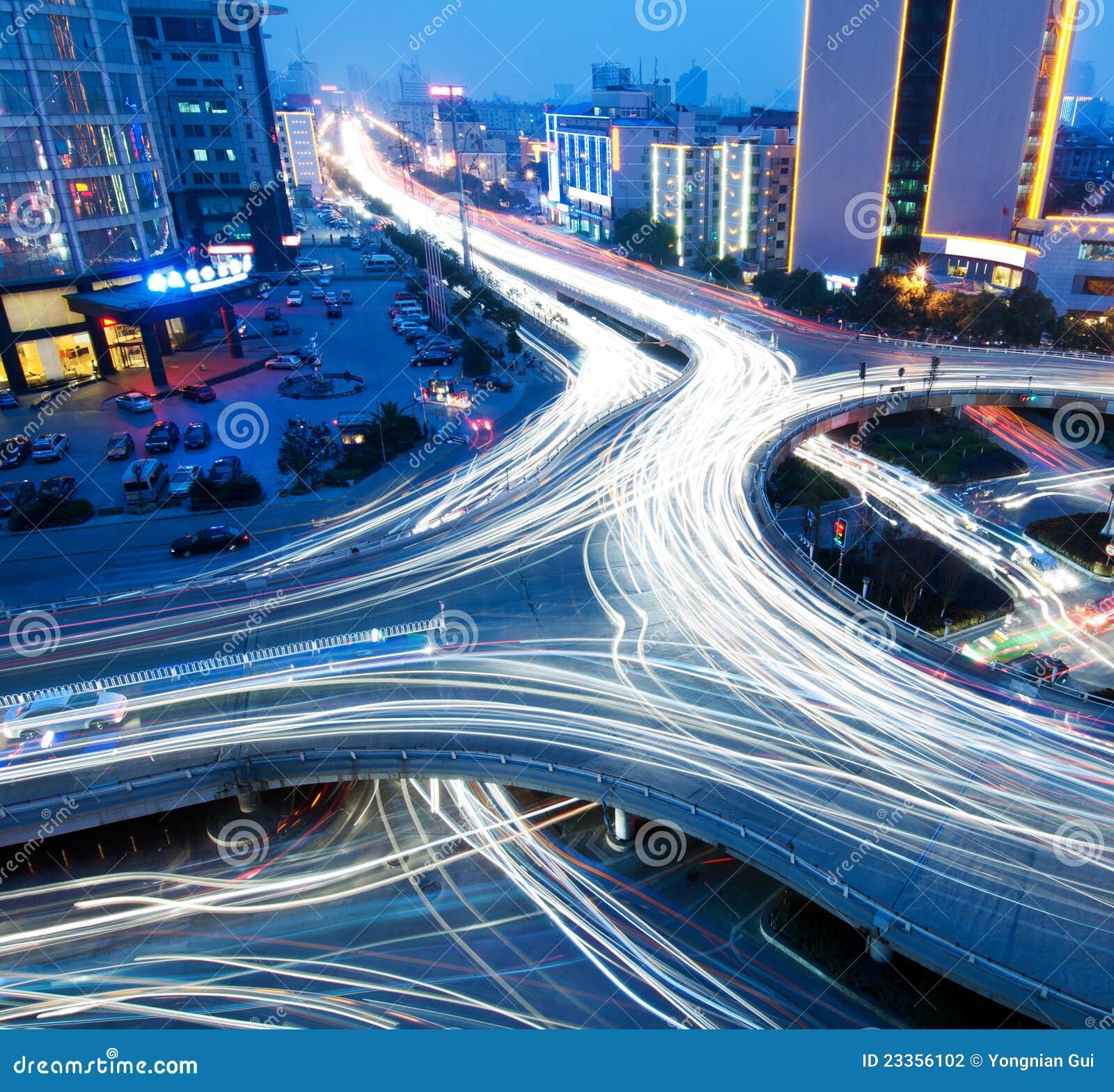 Overpass Night stock photo. Image of quick, road, traffic - 23356102