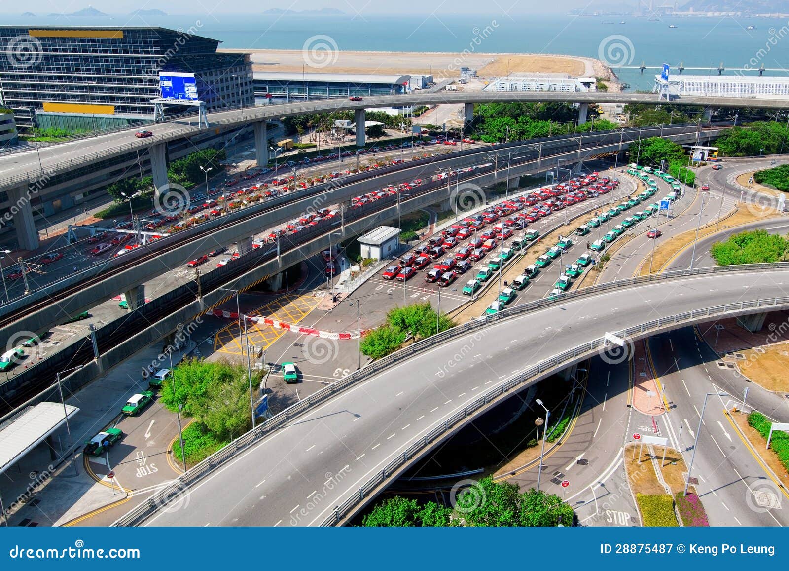 Overpass road bridges. stock image. Image of city, freeway - 28875487