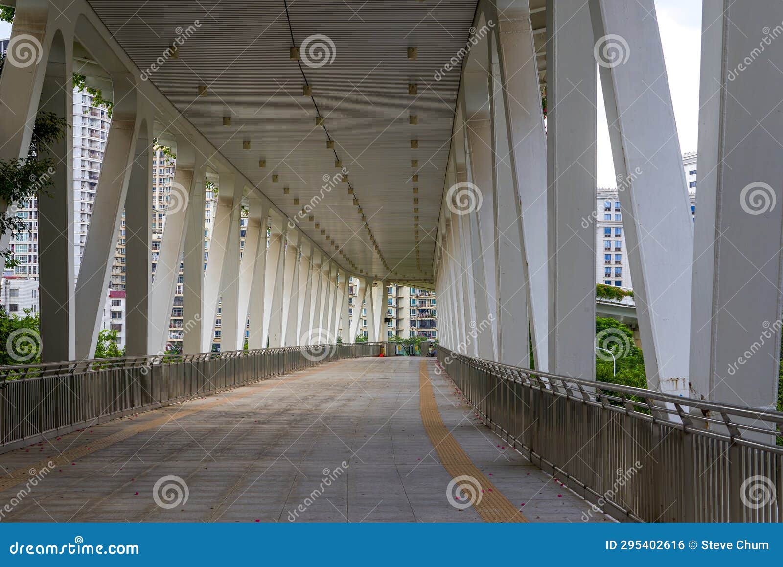 Overpasses and Pedestrian Bridges in the City Stock Photo - Image of ...