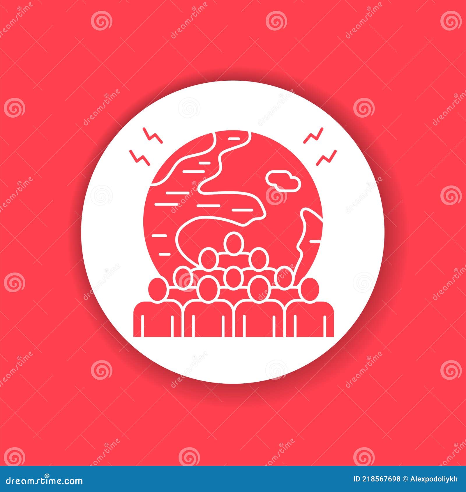 Overpopulation Black Glyph Icon. Environmental Problems. Sign for Web ...