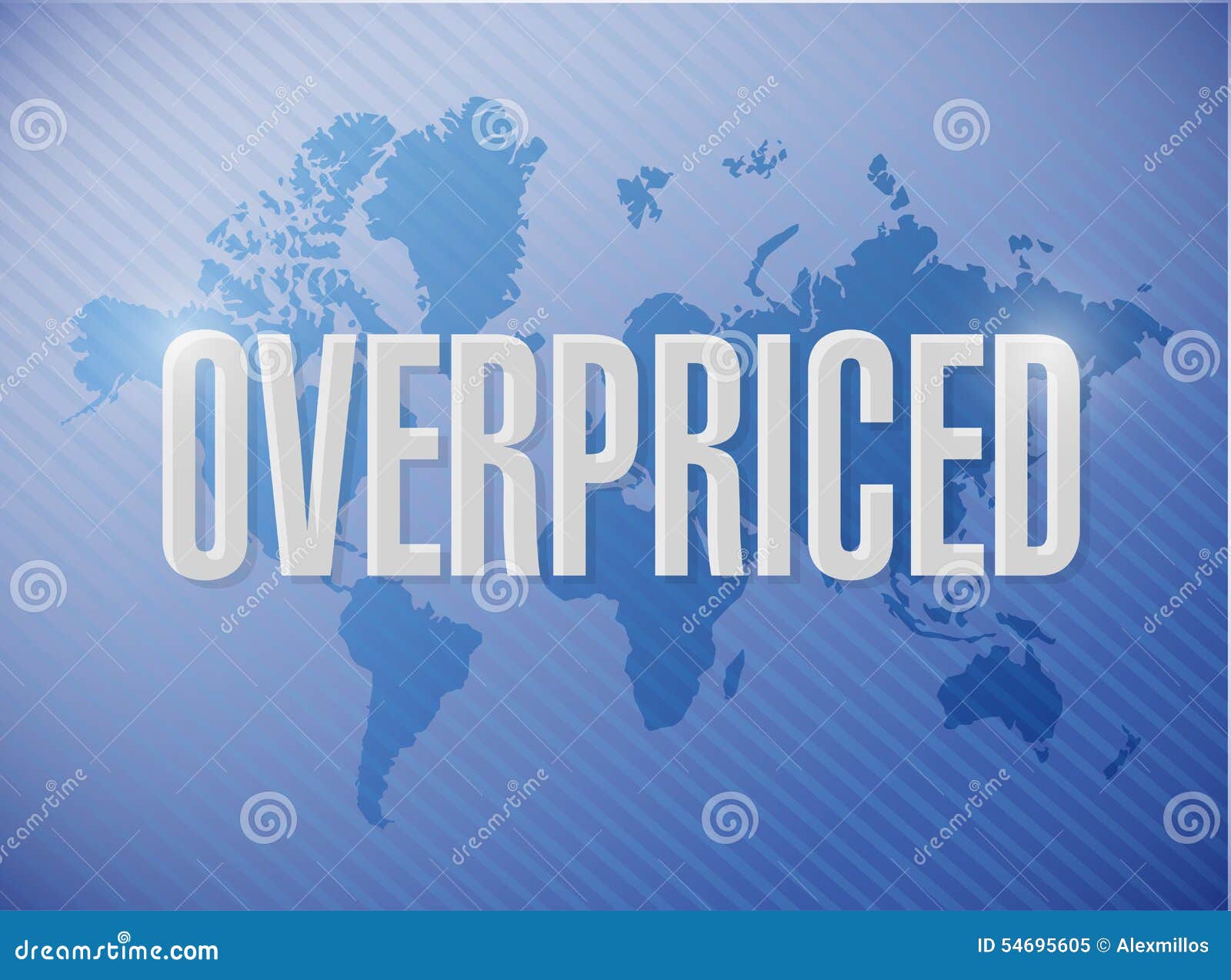 Overpriced Illustration Sign Concept Stock Illustration - Illustration ...