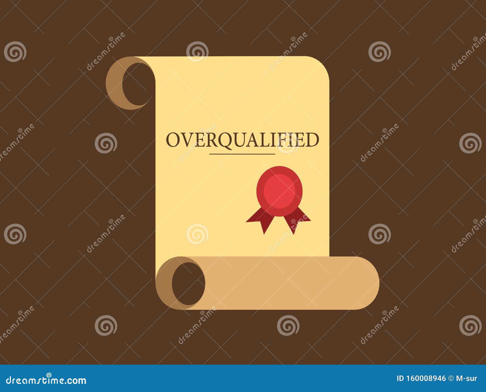 Overqualified Overqualification Stock Vector - Illustration of human ...