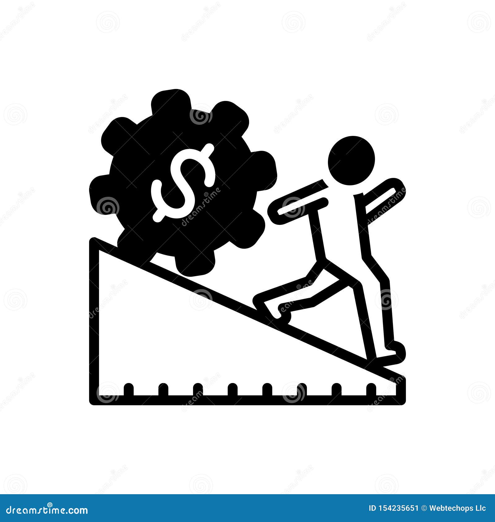 Black Solid Icon for Overreach, Regulatory and People Stock Vector ...