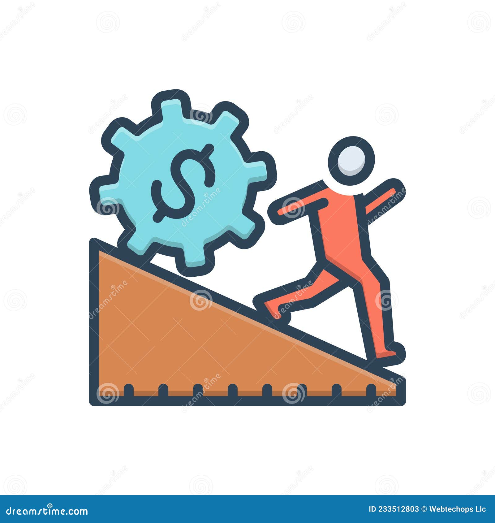 Color Illustration Icon for Overreach, Regulatory and People Stock ...