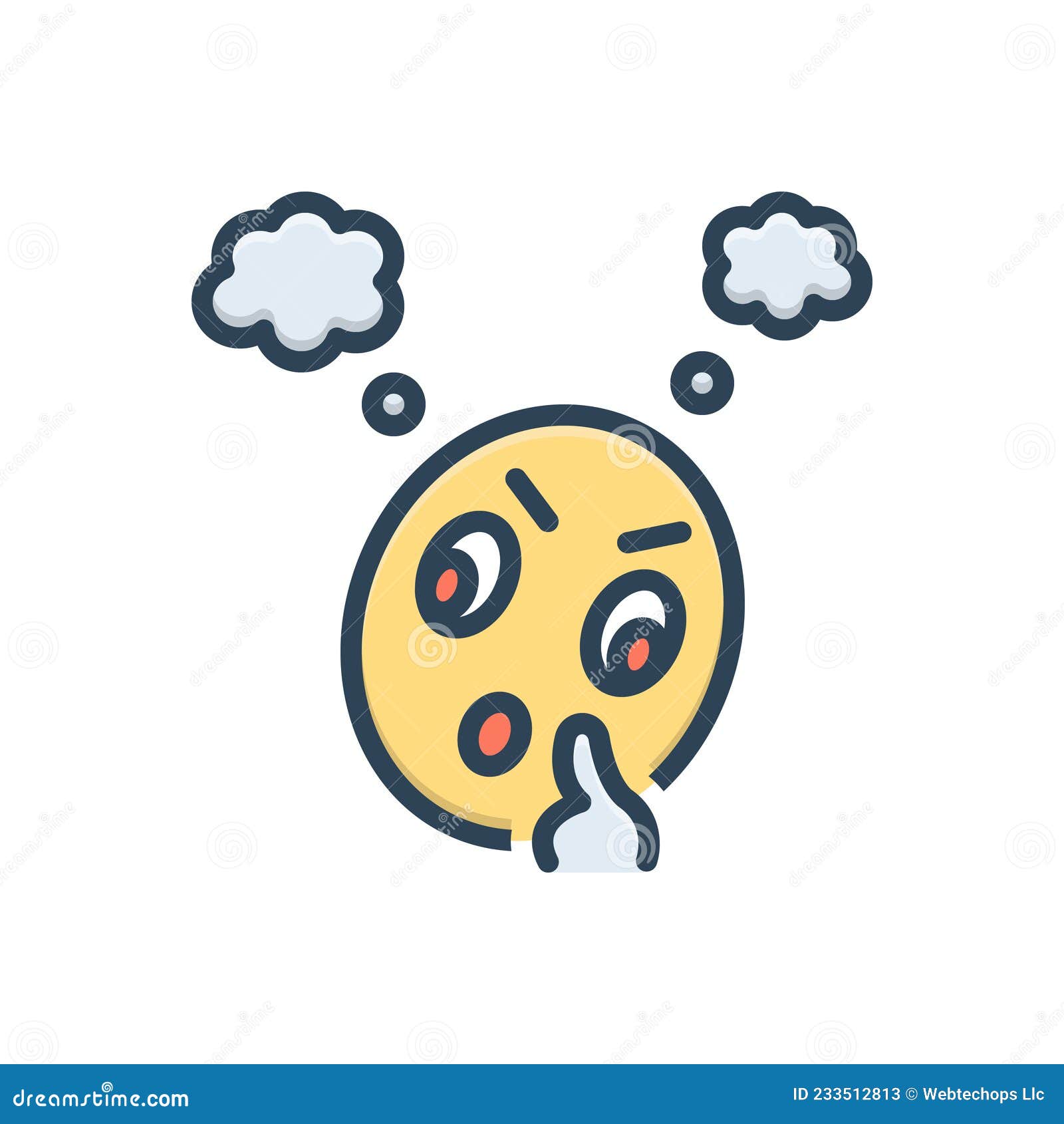 Color Illustration Icon for Overriding, Emoji and Character Stock ...