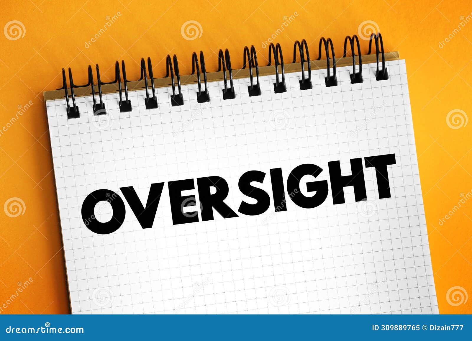 Oversight - an Unintentional Failure To Notice or Do Something, Text ...