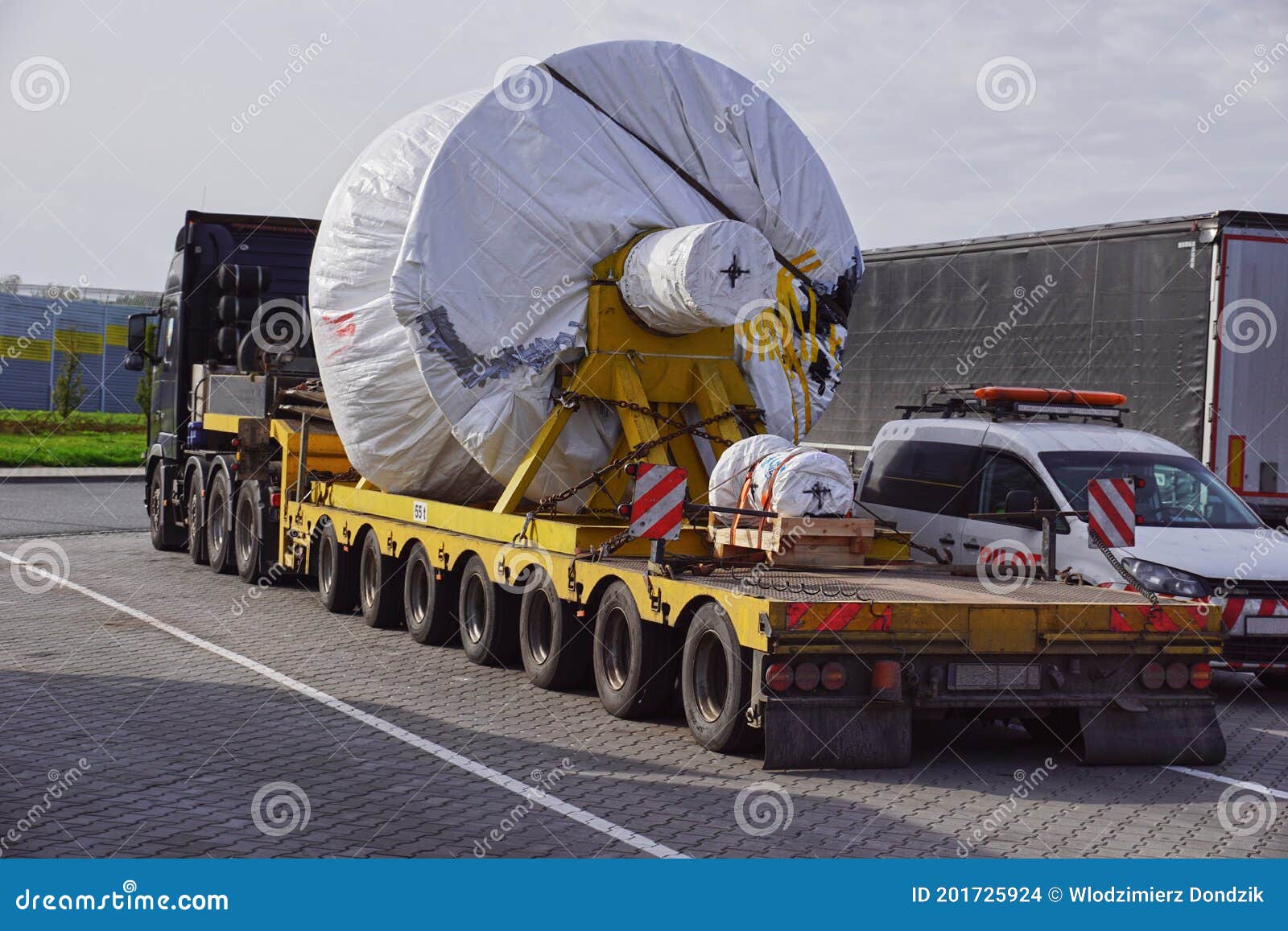 Oversize Load, Long Vehicle or Exceptional Convoy. a Trucks with a ...