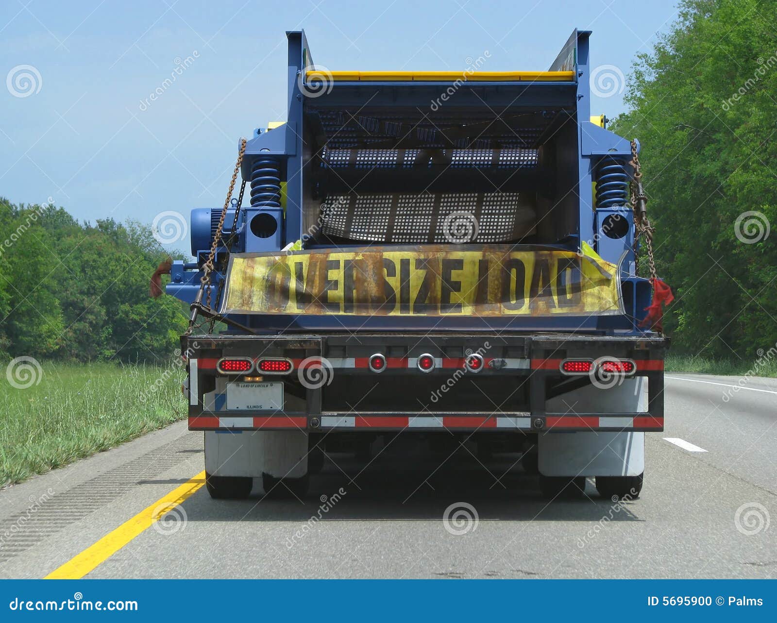Oversize load on a truck stock photo. Image of transportation - 5695900