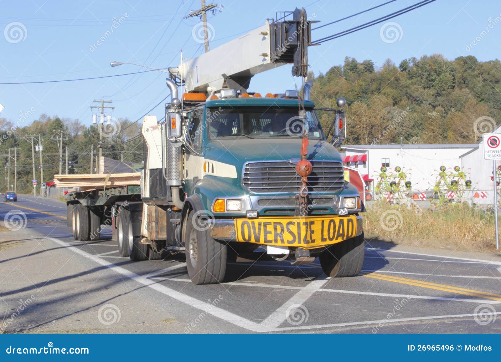 Oversized Load stock photo. Image of street, transporting - 26965496