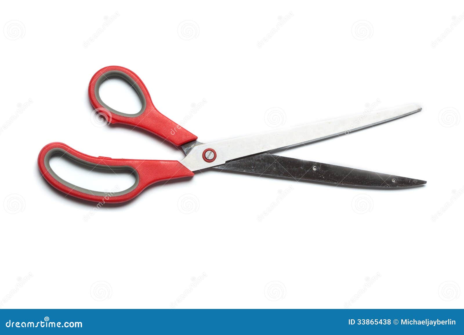 Oversized Scissors, Isolated on White Stock Photo - Image of studio ...